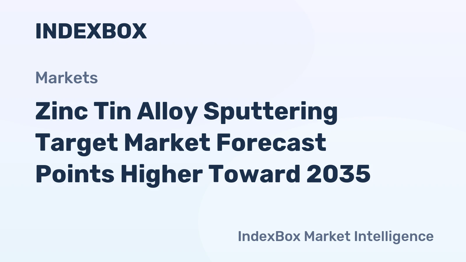 Zinc Tin Alloy Sputtering Target Market Forecast Points Higher Toward 2035, Driven by Expanding Semiconductor and Display Fab Capacity