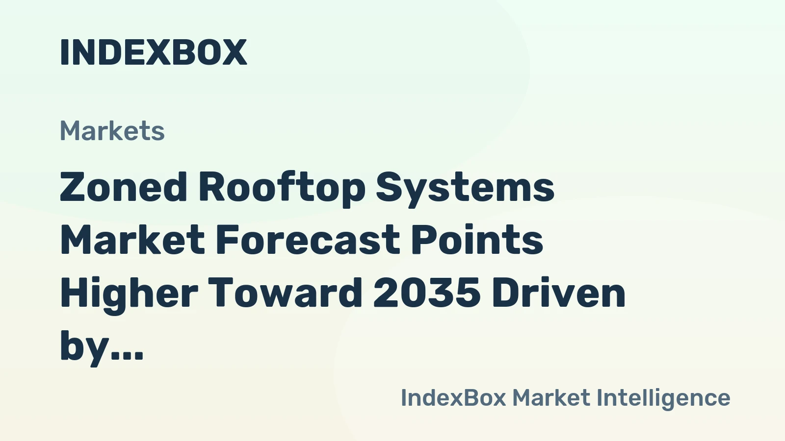 Zoned Rooftop Systems Market Forecast Points Higher Toward 2035 Driven by Smart Building Retrofits and Refrigerant Transition