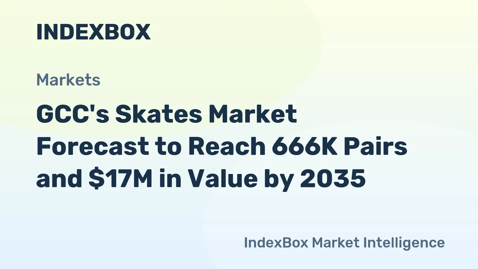 GCC's Skates Market Forecast to Reach 666K Pairs and $17M in Value by 2035