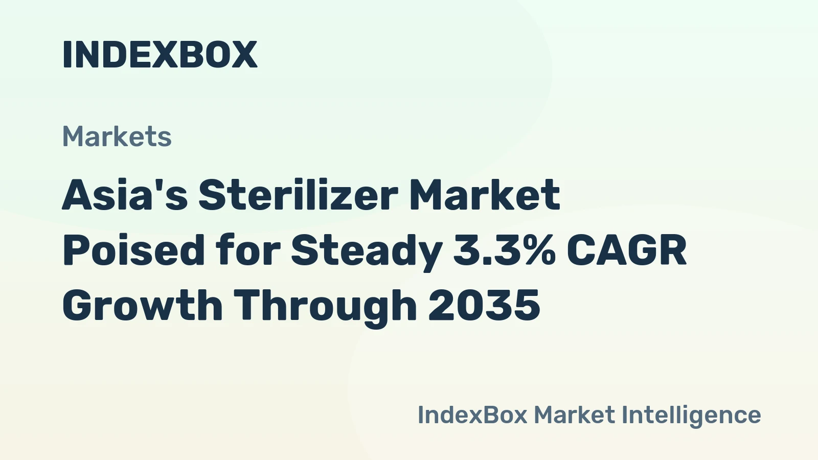 Asia's Sterilizer Market Poised for Steady 3.3% CAGR Growth Through 2035