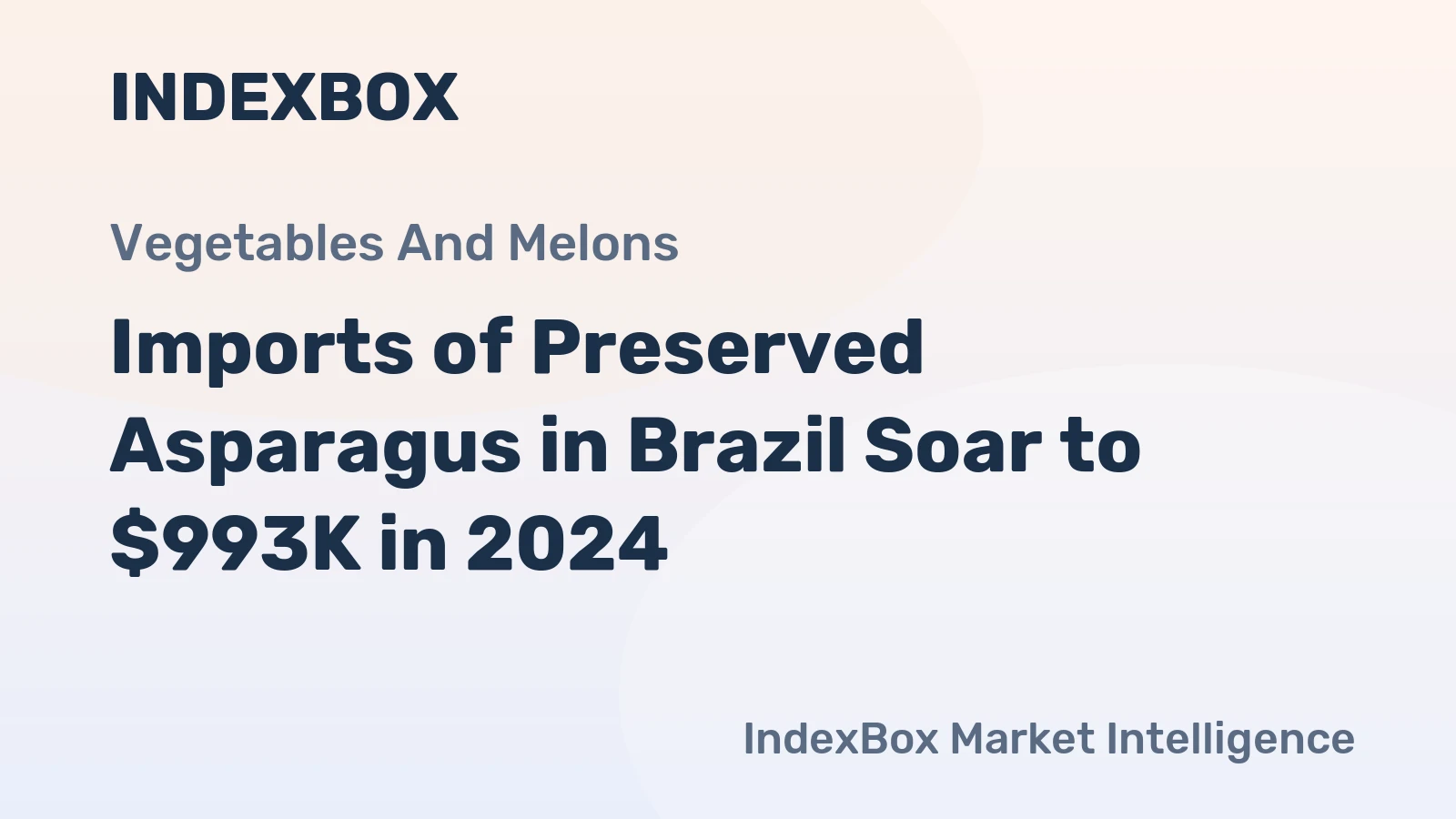 Imports of Preserved Asparagus in Brazil Soar to $993K in 2024