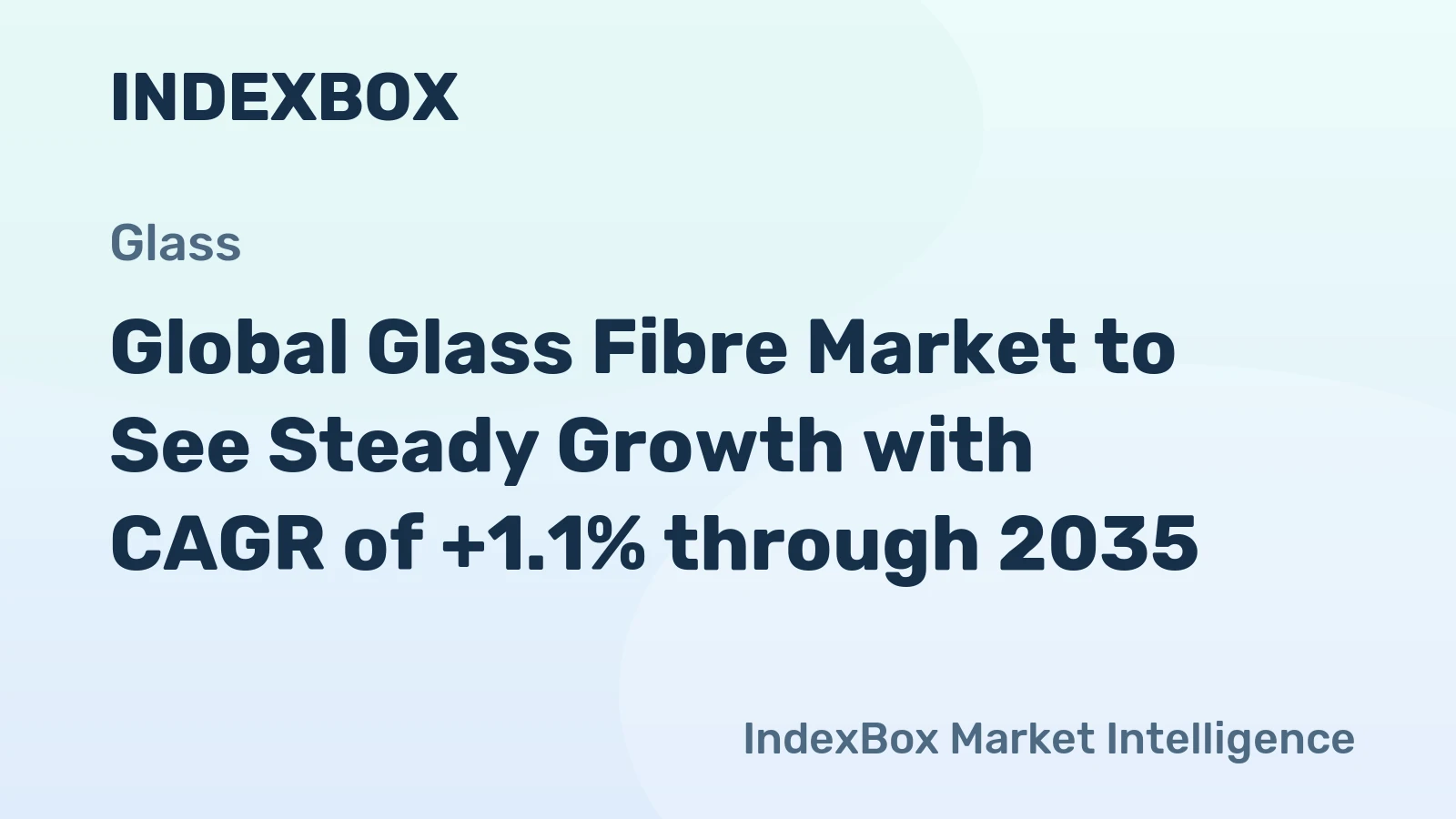 Global Glass Fibre Market to See Steady Growth with CAGR of +1.1% through 2035