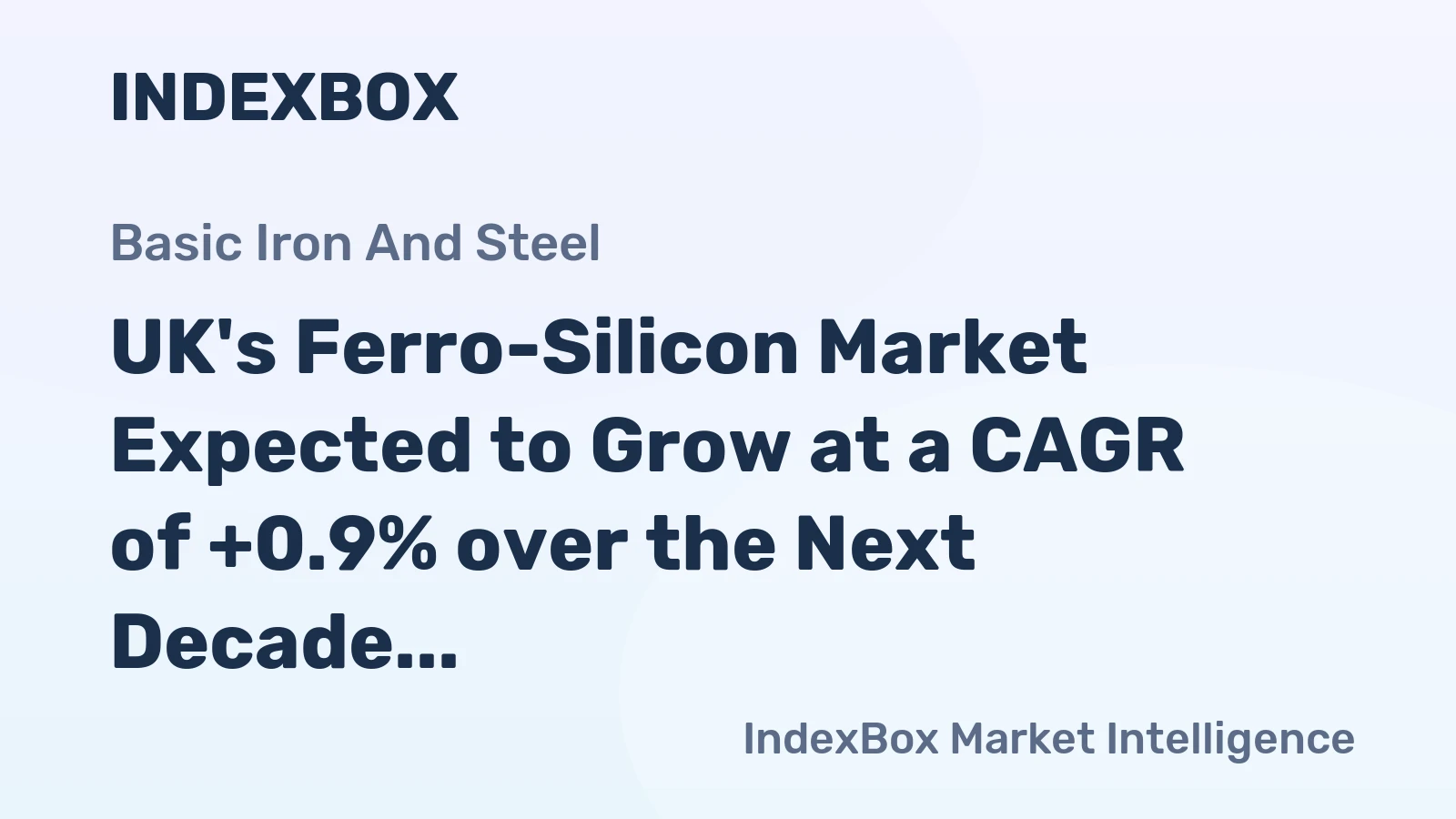 UK's Ferro-Silicon Market Expected to Grow at a CAGR of +0.9% over the Next Decade