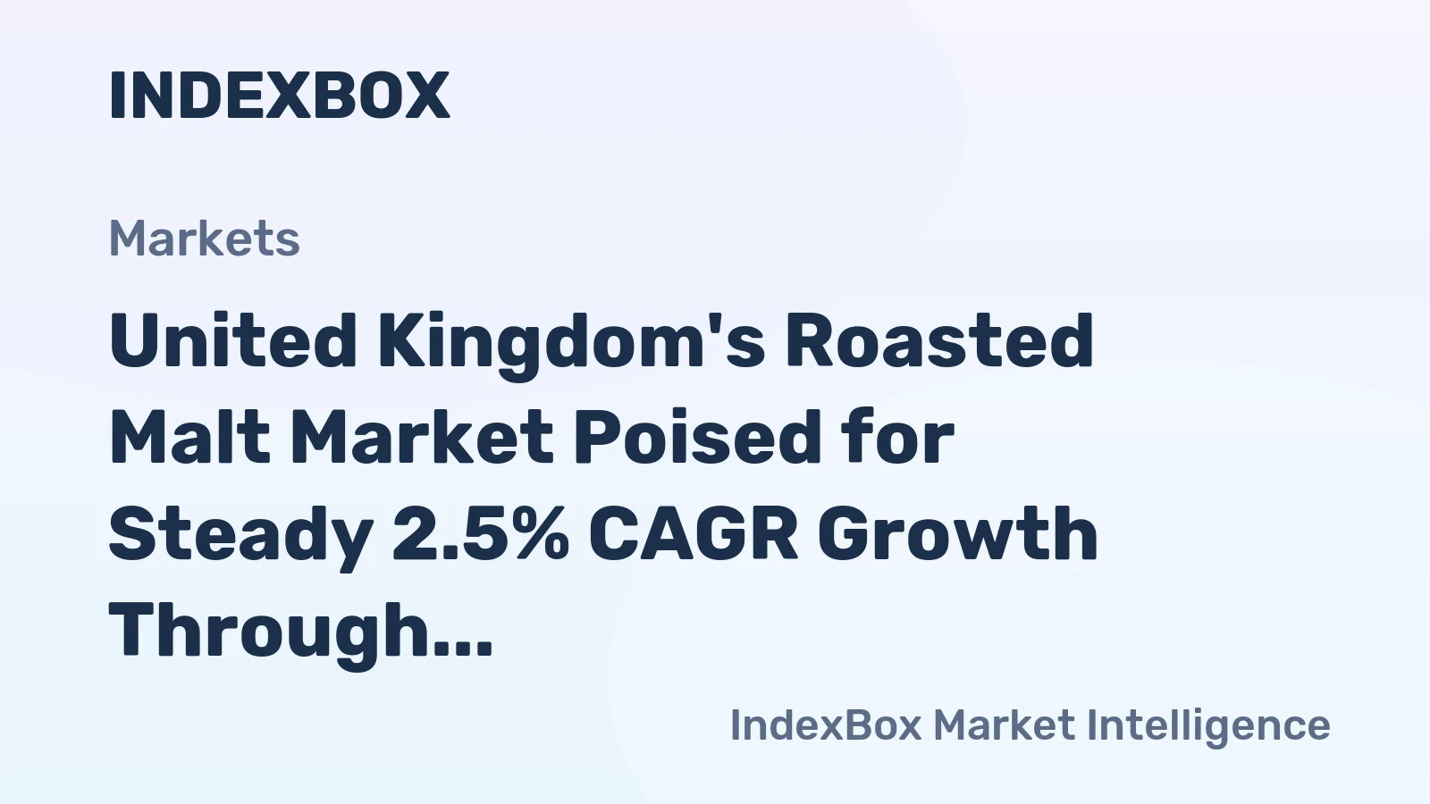 United Kingdom's Roasted Malt Market Poised for Steady 2.5% CAGR Growth Through 2035