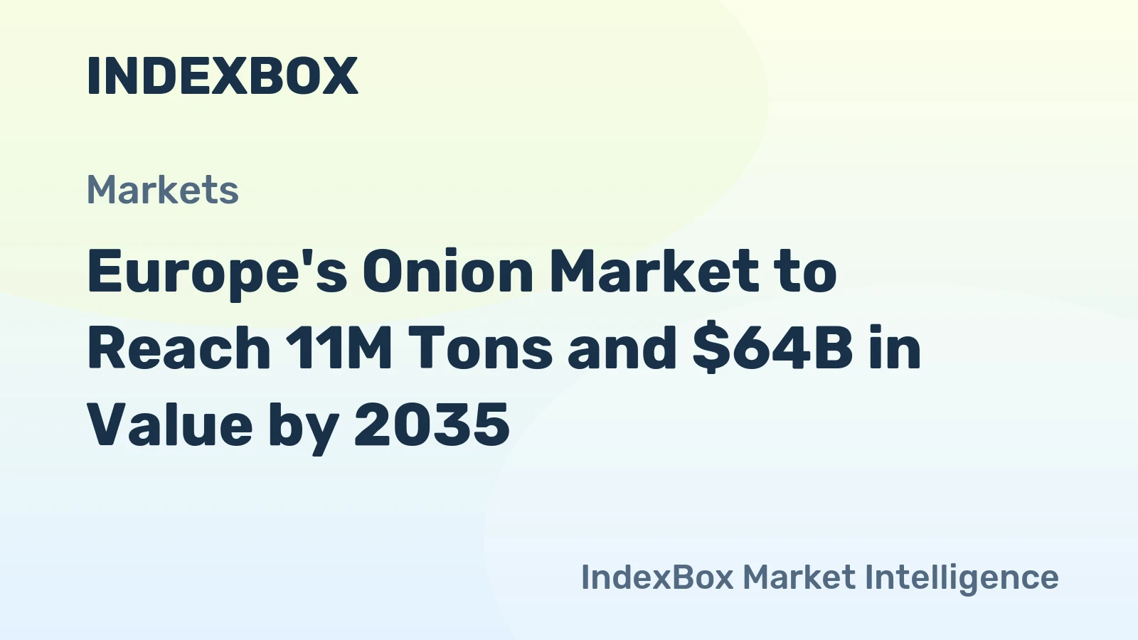 Europe's Onion Market to Reach 11M Tons and $64B in Value by 2035