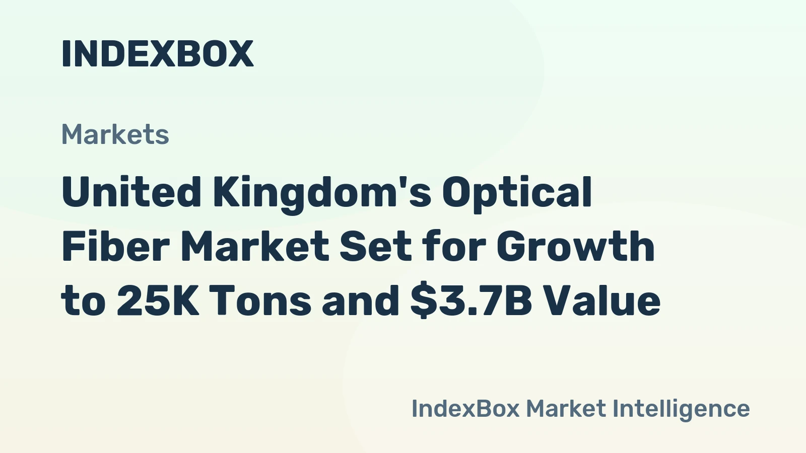 United Kingdom's Optical Fiber Market Set for Growth to 25K Tons and $3.7B Value