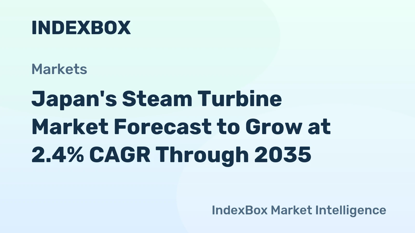 Japan's Steam Turbine Market Forecast to Grow at 2.4% CAGR Through 2035