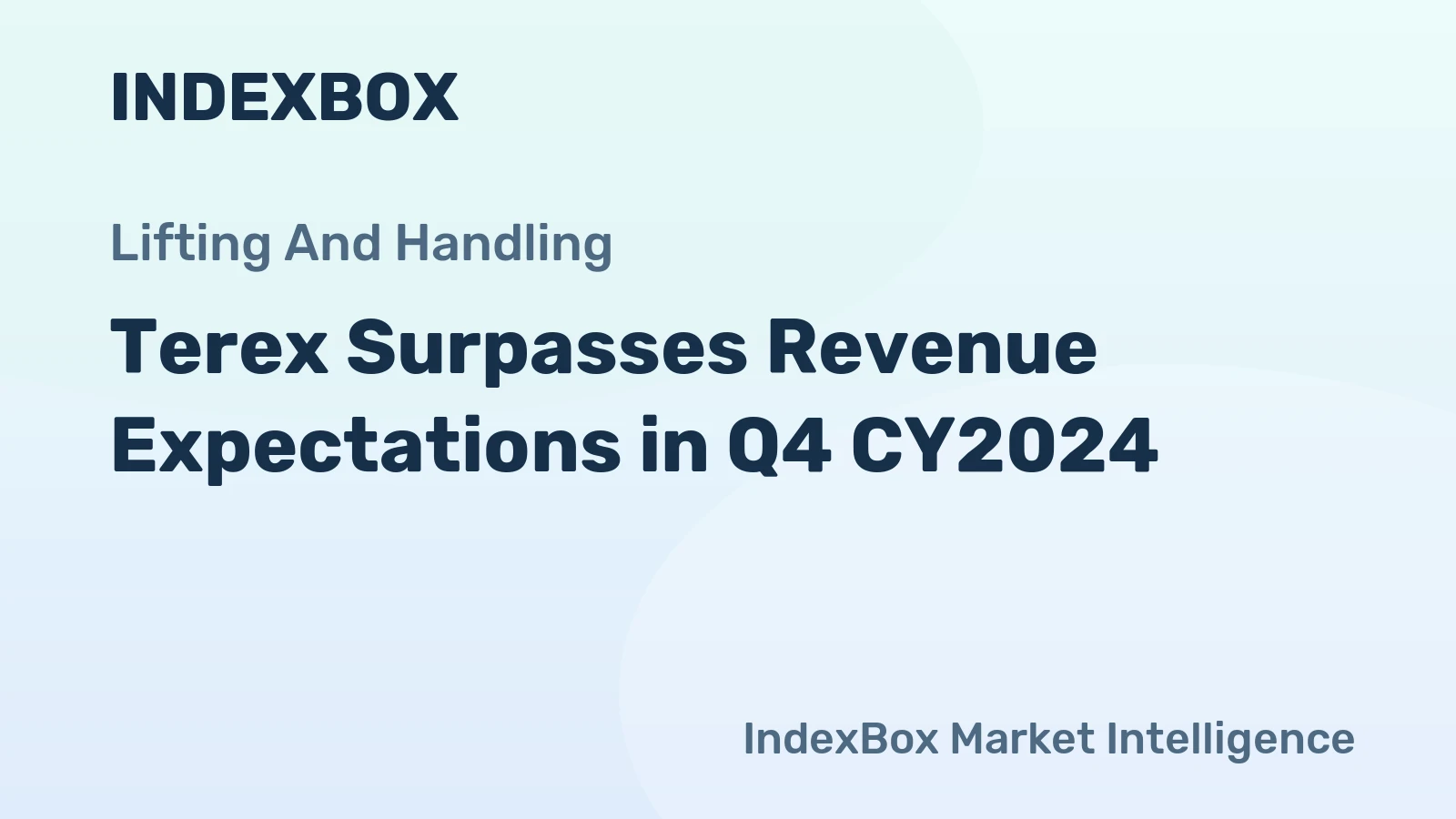 Terex Surpasses Revenue Expectations in Q4 CY2024