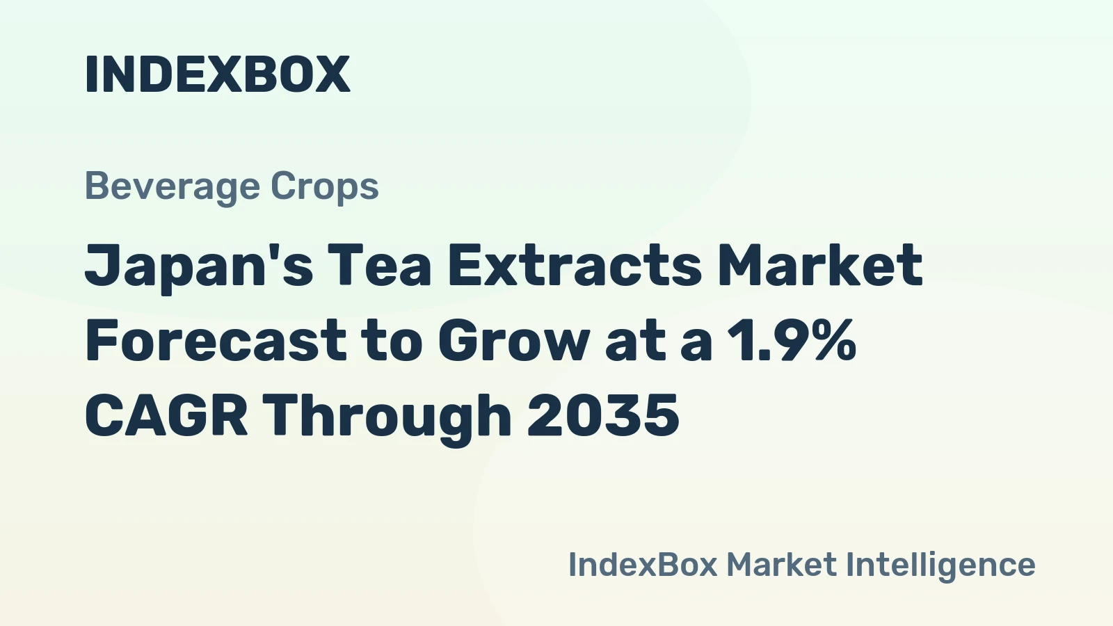 Japan's Tea Extracts Market Forecast to Grow at a 1.9% CAGR Through 2035