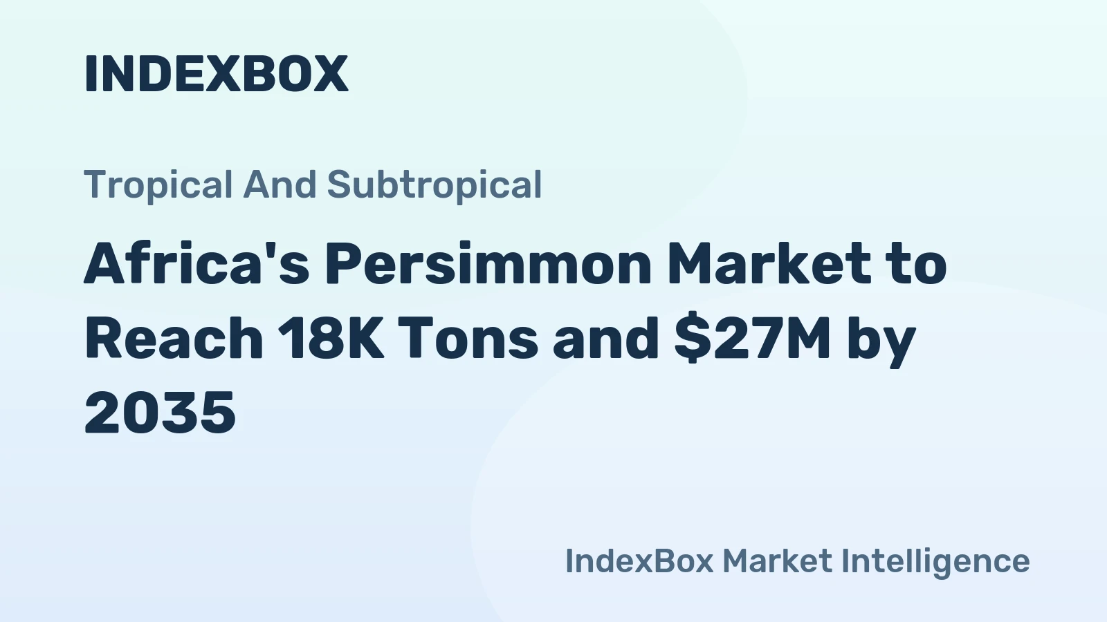 Africa's Persimmon Market to Reach 18K Tons and $27M by 2035