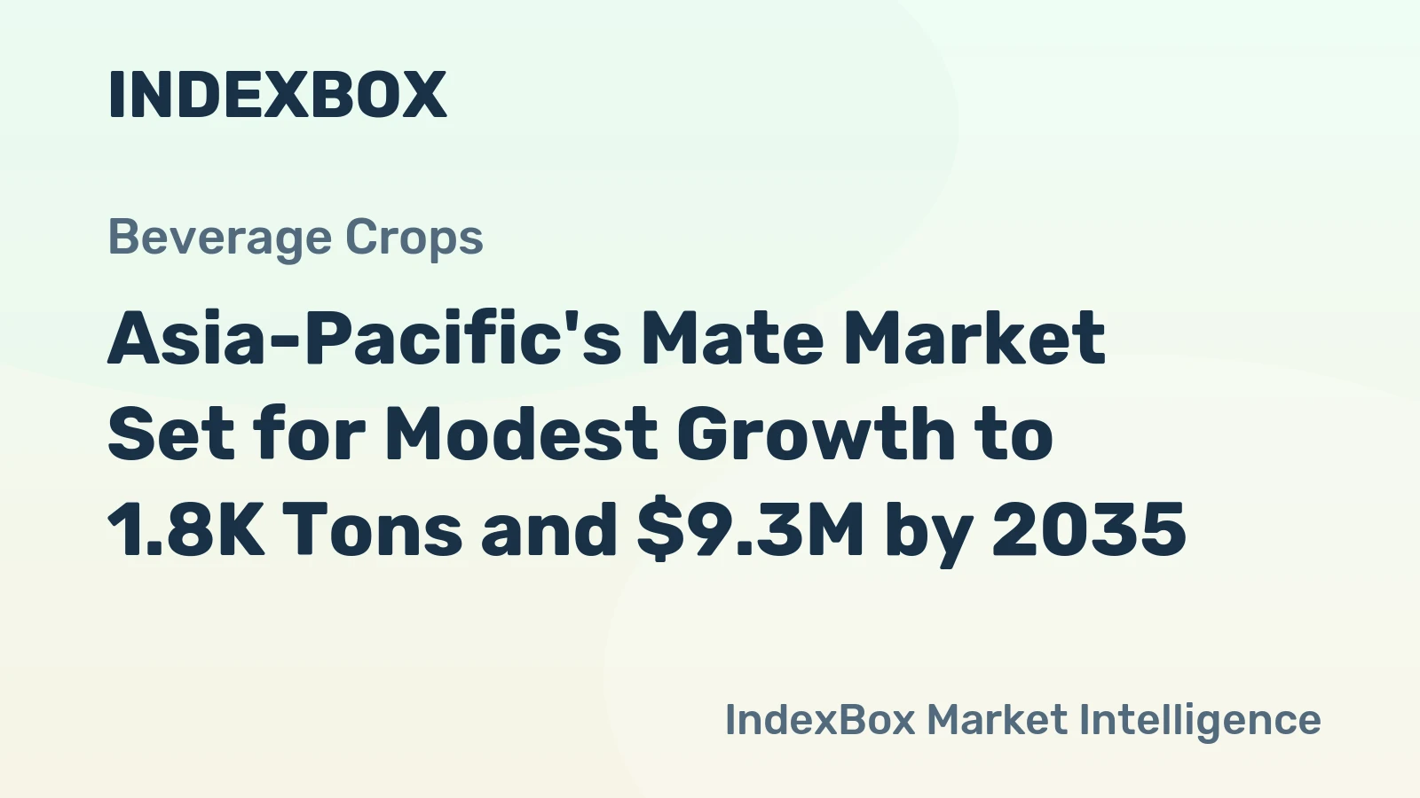Asia-Pacific's Mate Market Set for Modest Growth to 1.8K Tons and $9.3M by 2035
