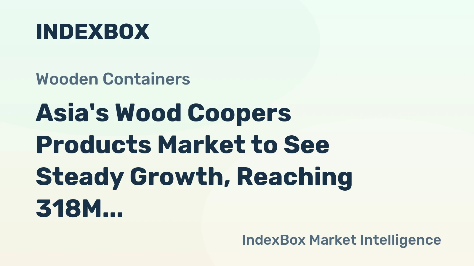 Asia's Wood Coopers Products Market to See Steady Growth, Reaching 318M Units and $3.6B by 2035