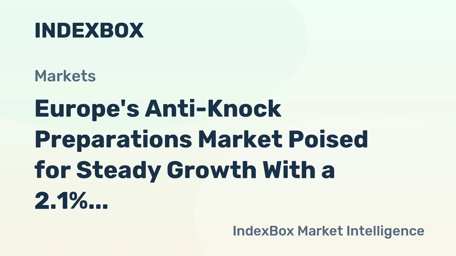 Europe's Anti-Knock Preparations Market Poised for Steady Growth With a 2.1% CAGR Through 2035