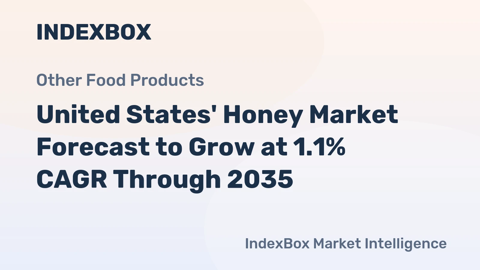 United States' Honey Market Forecast to Grow at 1.1% CAGR Through 2035