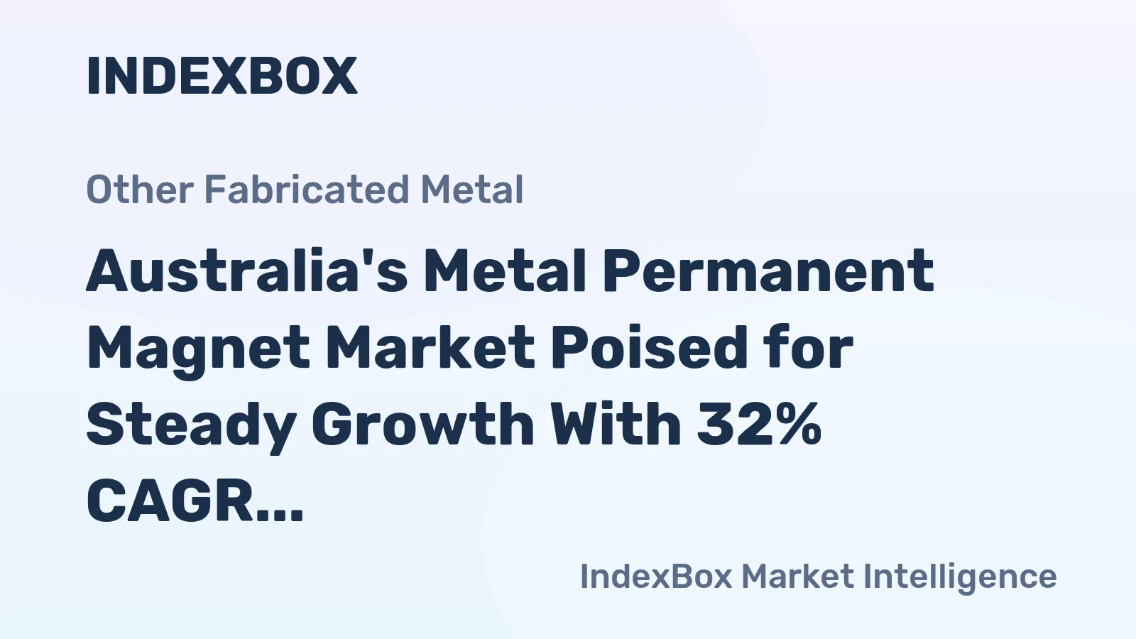 Australia's Metal Permanent Magnet Market Poised for Steady Growth With 32% CAGR Forecast Through 2035