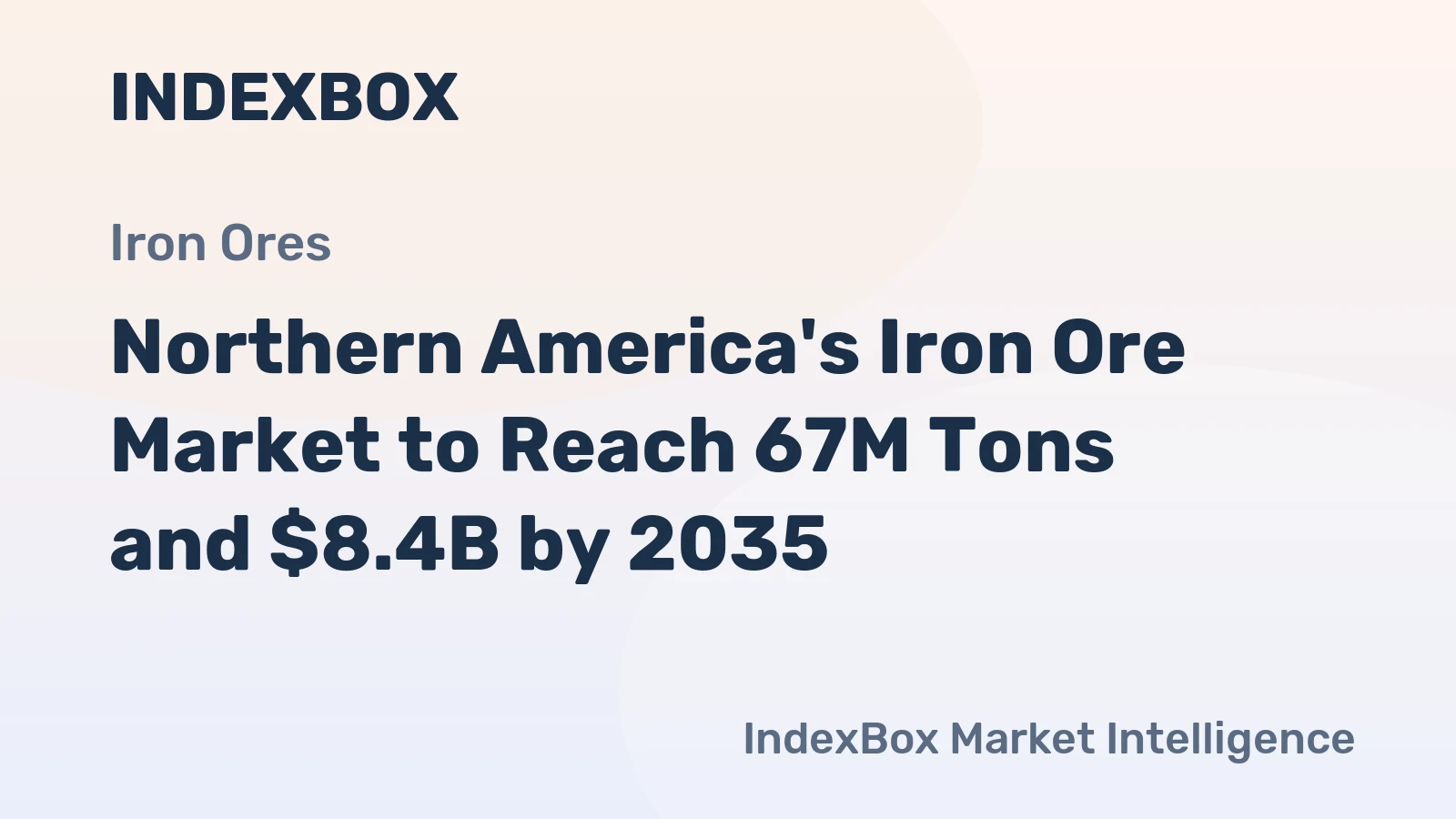 Northern America's Iron Ore Market to Reach 67M Tons and $8.4B by 2035