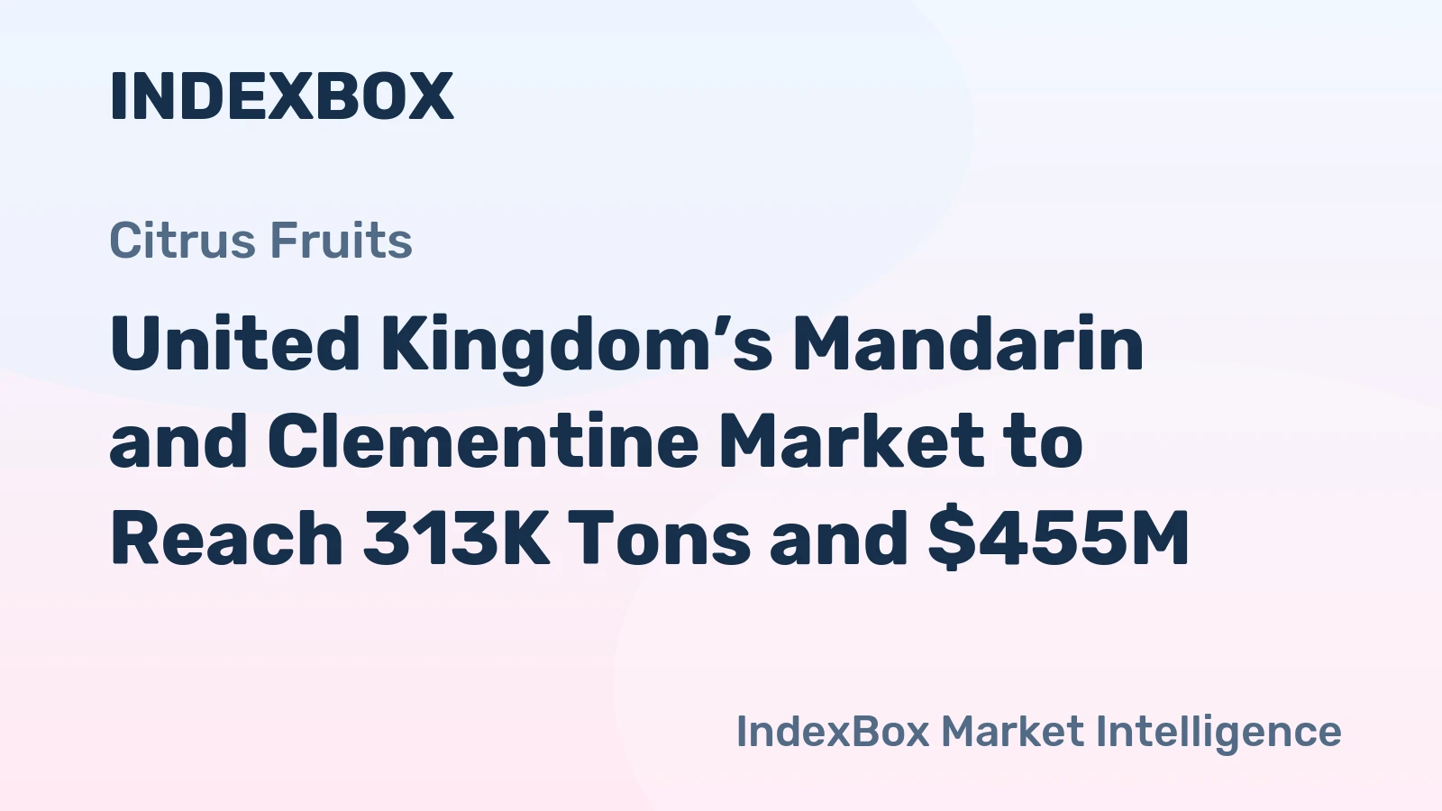 United Kingdom’s Mandarin and Clementine Market to Reach 313K Tons and $455M