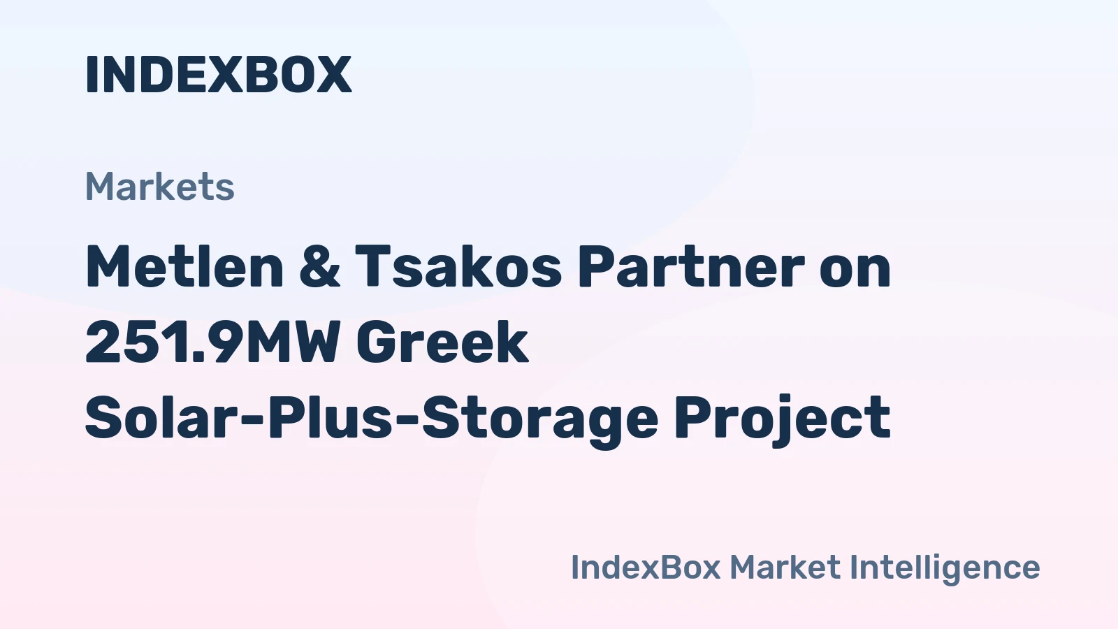 Metlen & Tsakos Partner on 251.9MW Greek Solar-Plus-Storage Project
