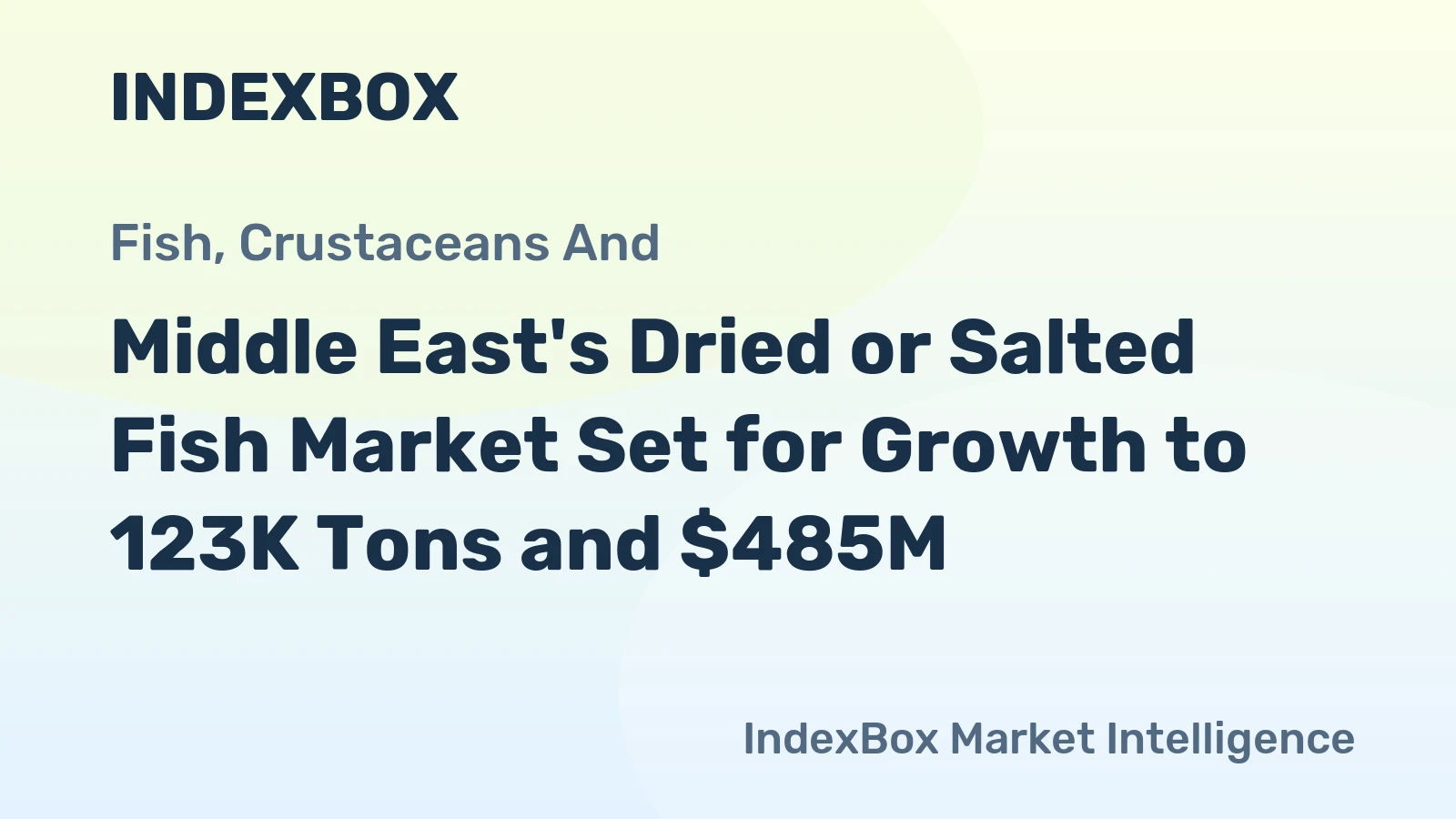 Middle East's Dried or Salted Fish Market Set for Growth to 123K Tons and $485M