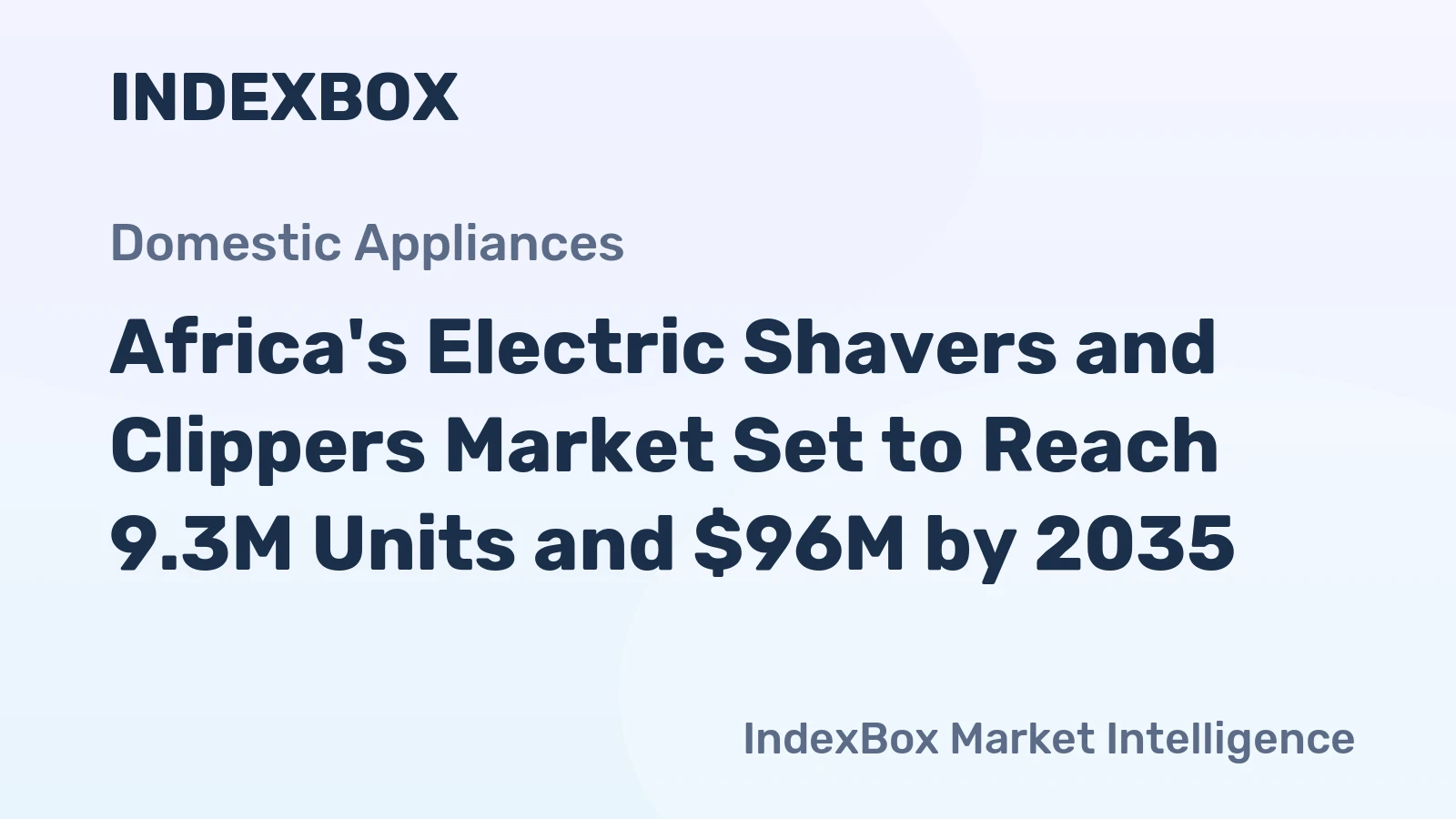Africa's Electric Shavers and Clippers Market Set to Reach 9.3M Units and $96M by 2035