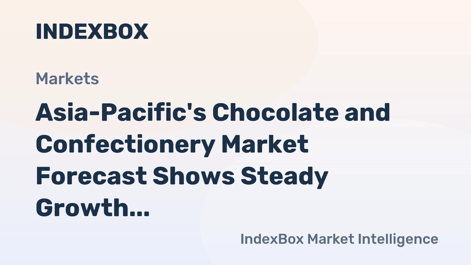 Asia-Pacific's Chocolate and Confectionery Market Forecast Shows Steady Growth with 1.2% CAGR Through 2035