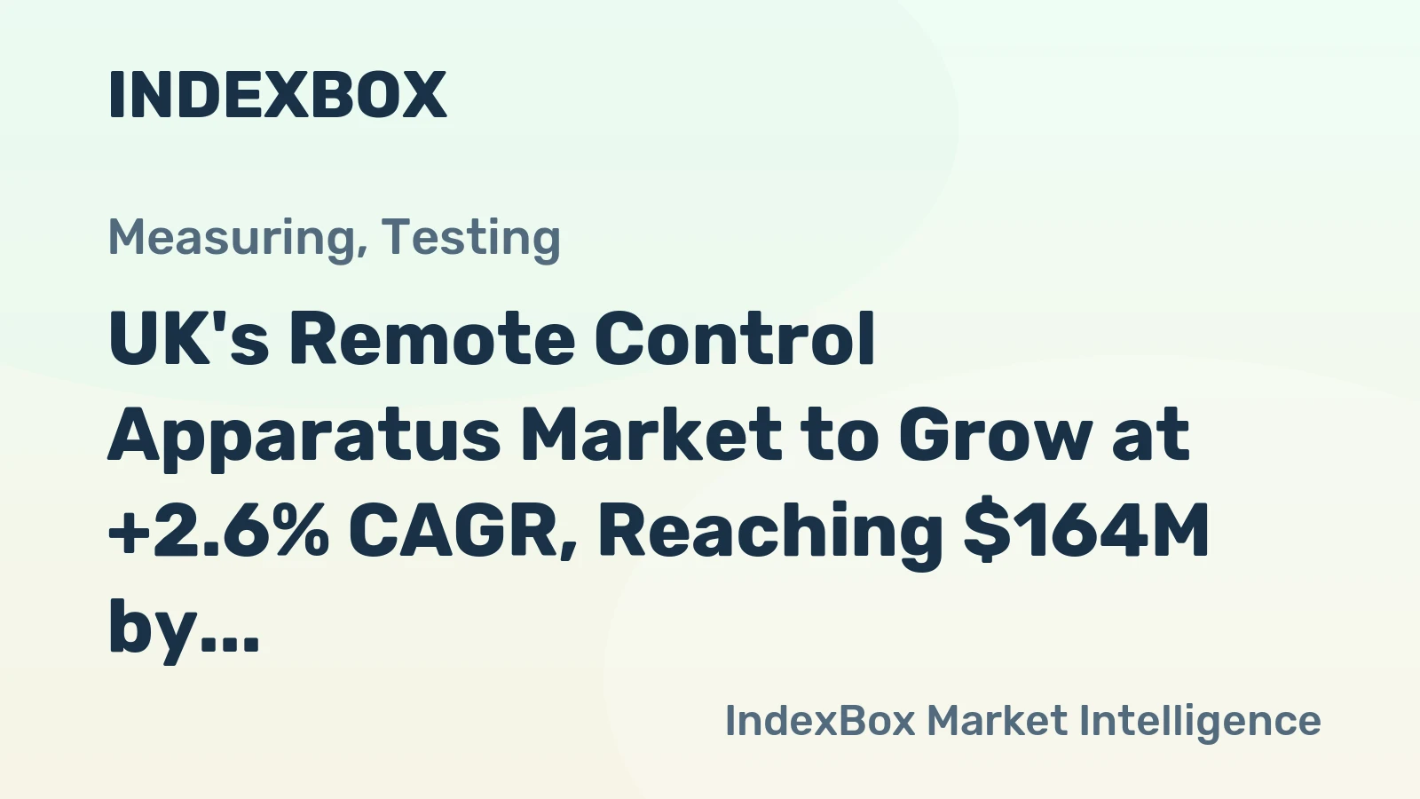 UK's Remote Control Apparatus Market to Grow at +2.6% CAGR, Reaching $164M by 2035