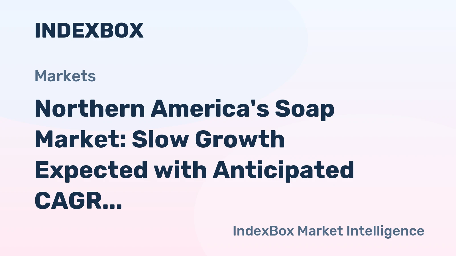 Northern America's Soap Market: Slow Growth Expected with Anticipated CAGR of +0.2% from 2024 to 2035