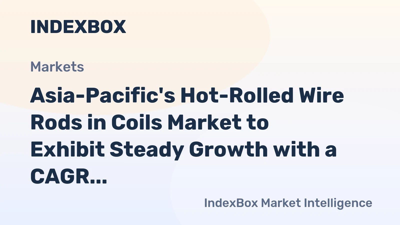 Asia-Pacific's Hot-Rolled Wire Rods in Coils Market to Exhibit Steady Growth with a CAGR of +1.2% from 2024 to 2035