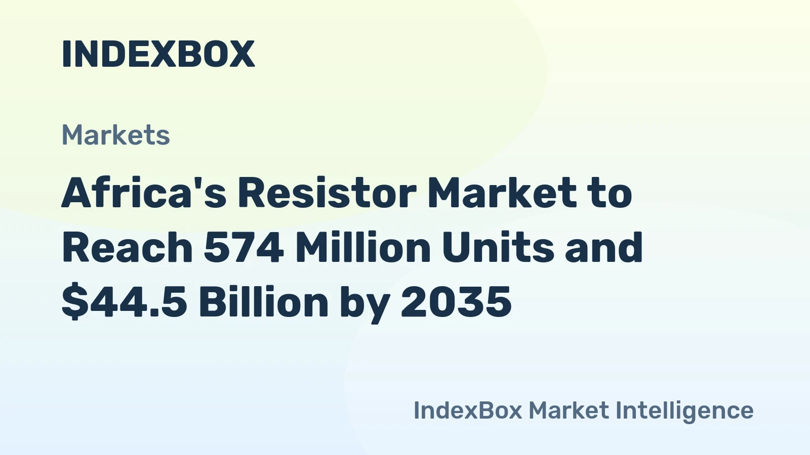 Africa's Resistor Market to Reach 574 Million Units and $44.5 Billion by 2035