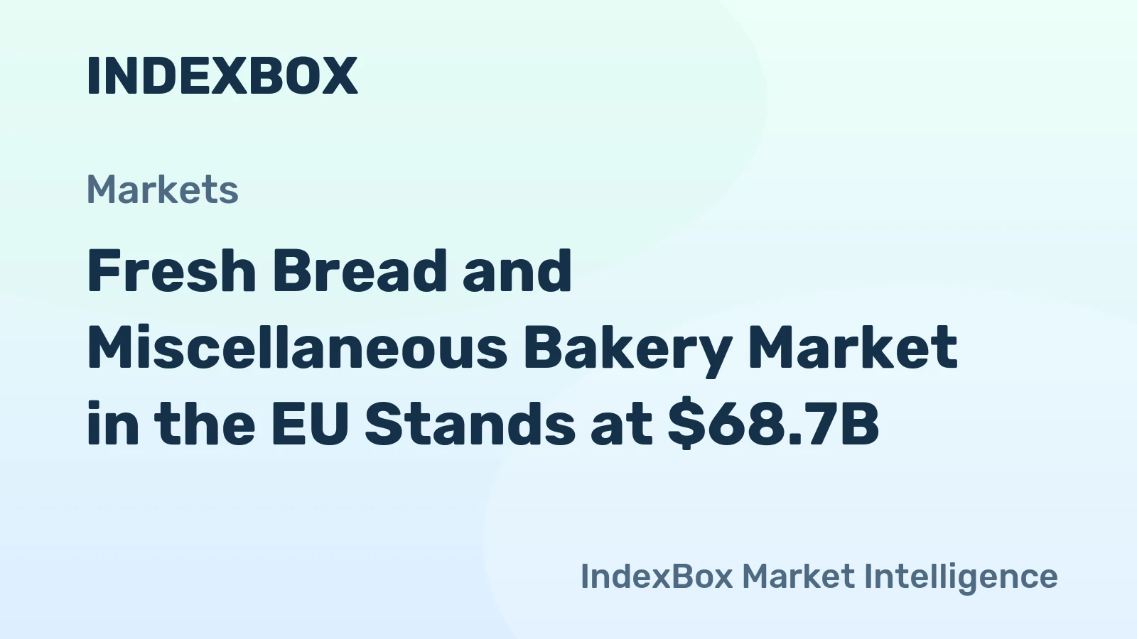 Fresh Bread and Miscellaneous Bakery Market in the EU Stands at $68.7B