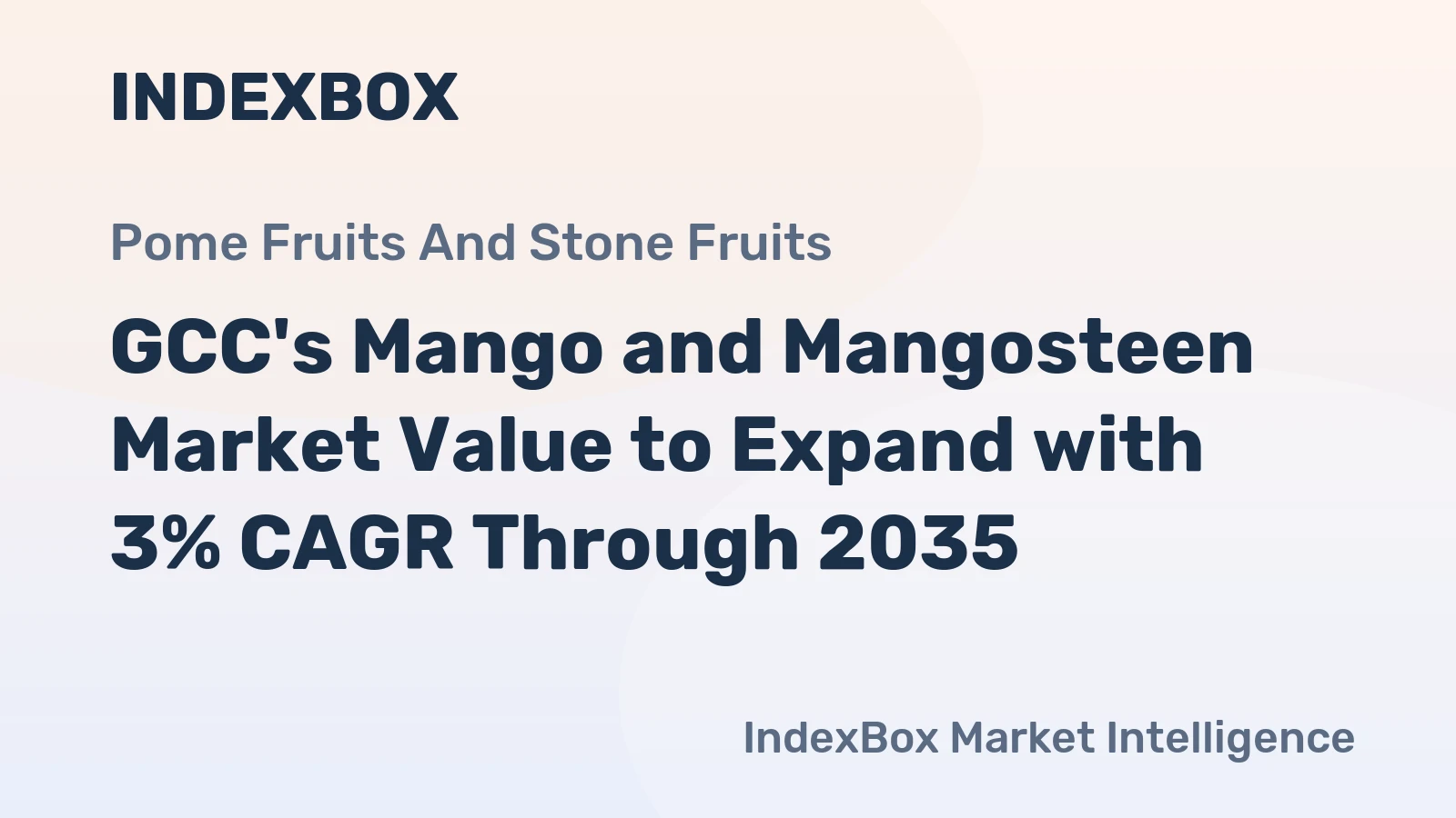 GCC's Mango and Mangosteen Market Value to Expand with 3% CAGR Through 2035