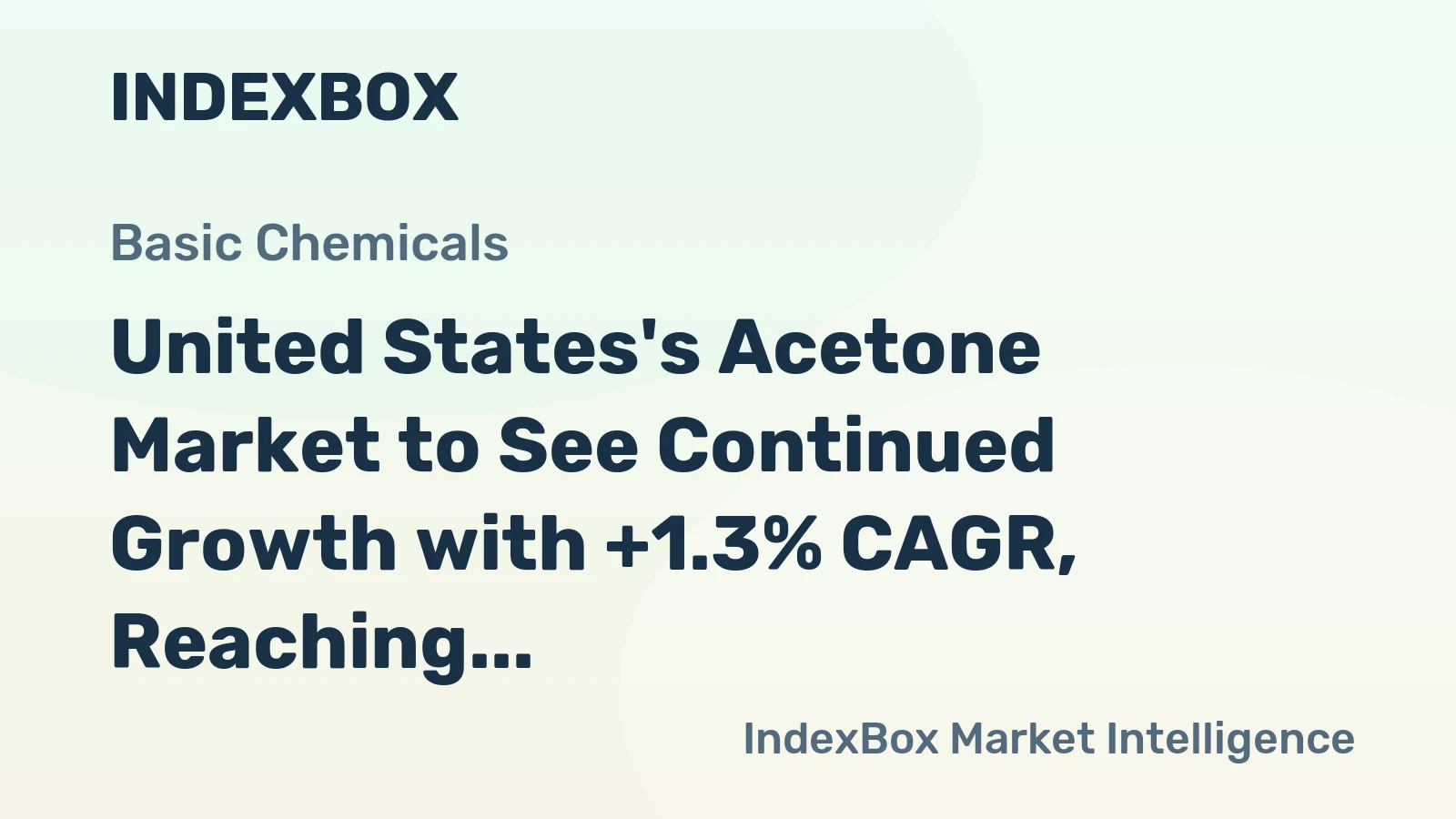United States's Acetone Market to See Continued Growth with +1.3% CAGR, Reaching 378K tons by 2035