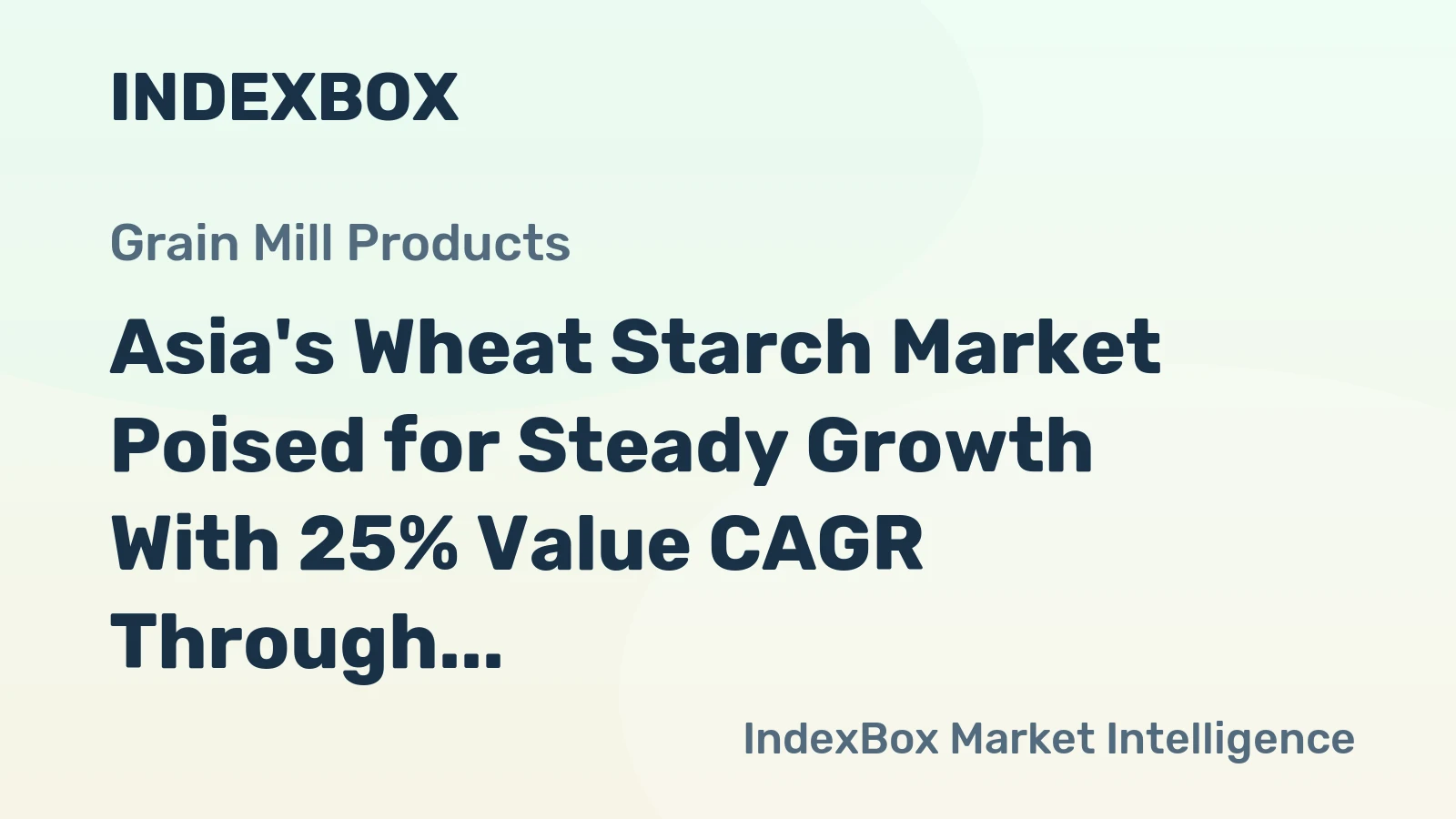 Asia's Wheat Starch Market Poised for Steady Growth With 25% Value CAGR Through 2035