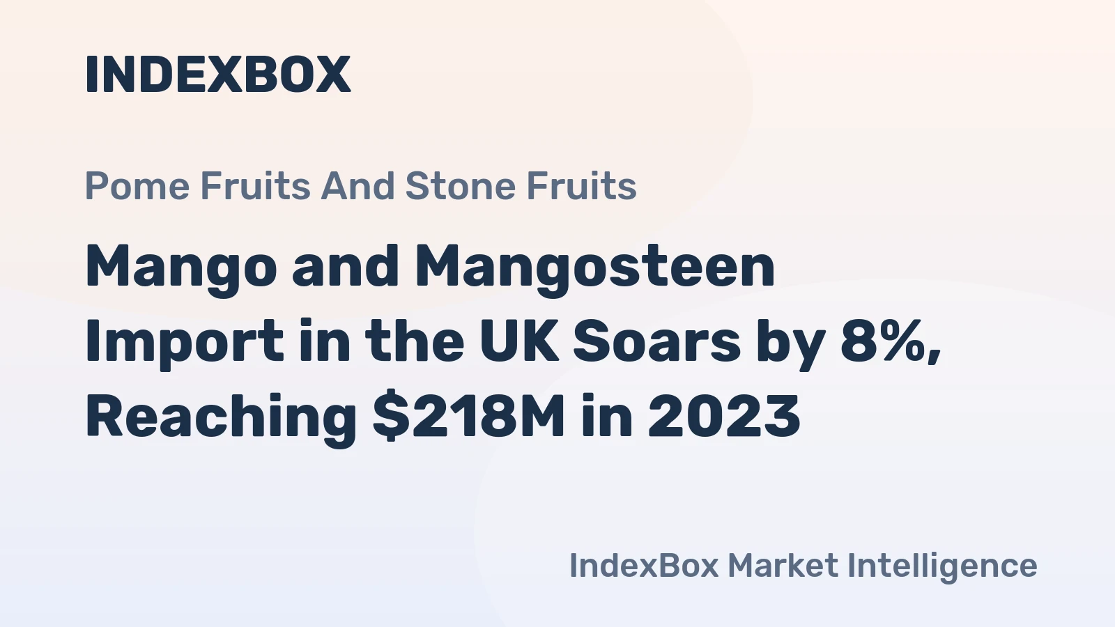 Mango and Mangosteen Import in the UK Soars by 8%, Reaching $218M in 2023