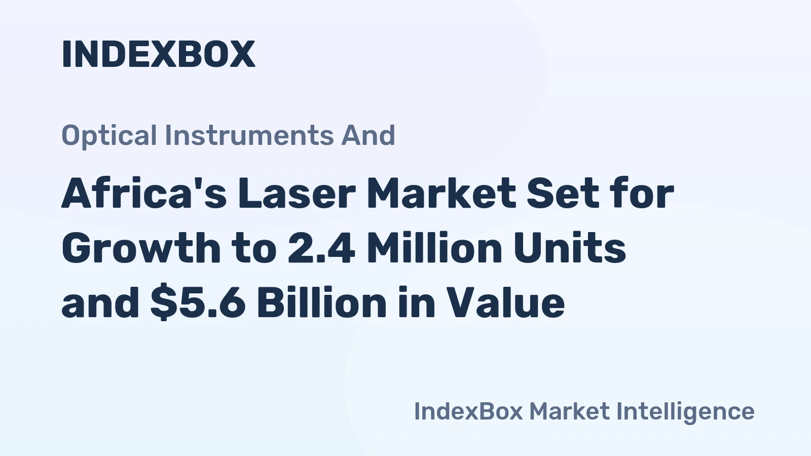 Africa's Laser Market Set for Growth to 2.4 Million Units and $5.6 Billion in Value
