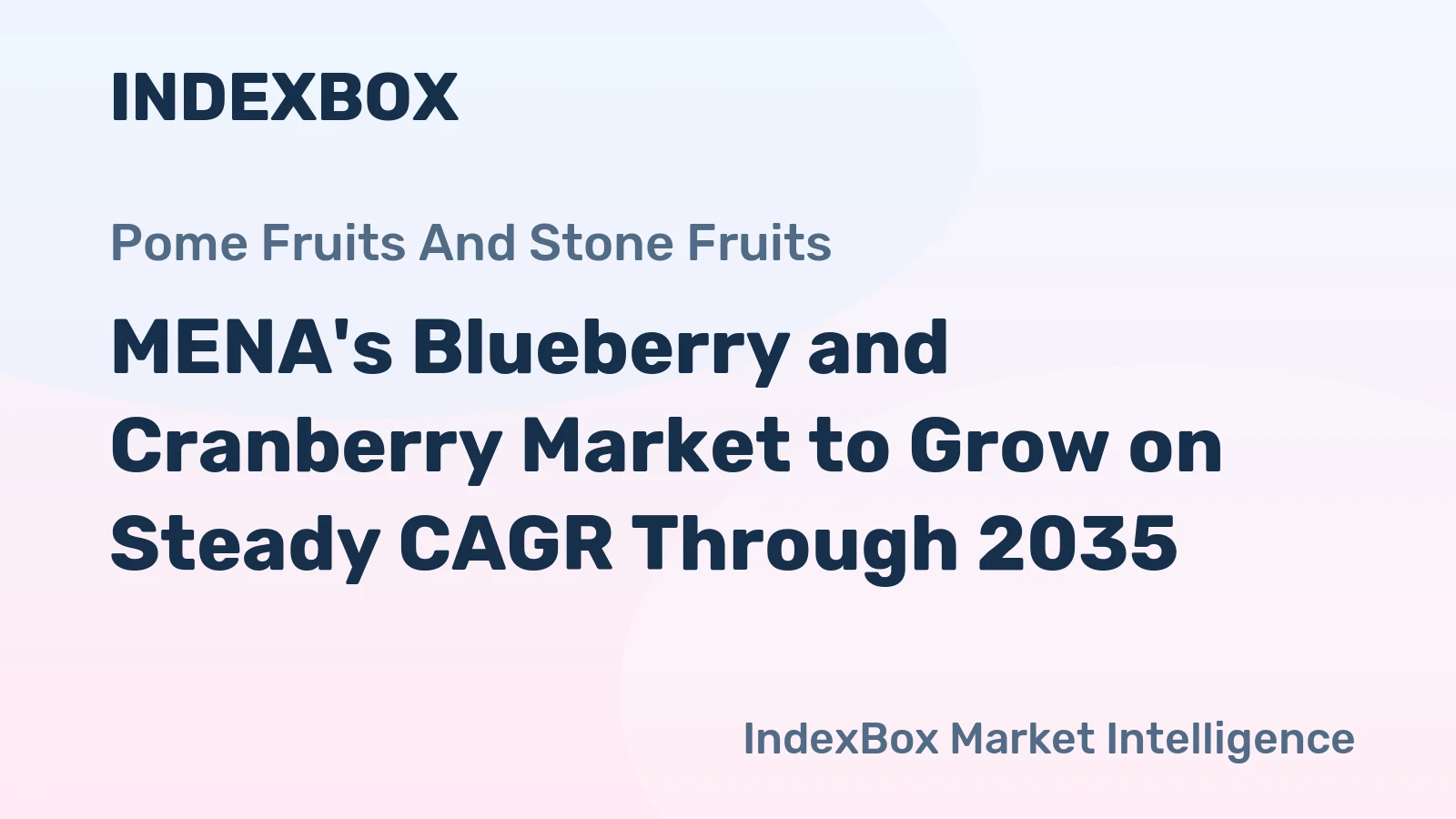 MENA's Blueberry and Cranberry Market to Grow on Steady CAGR Through 2035