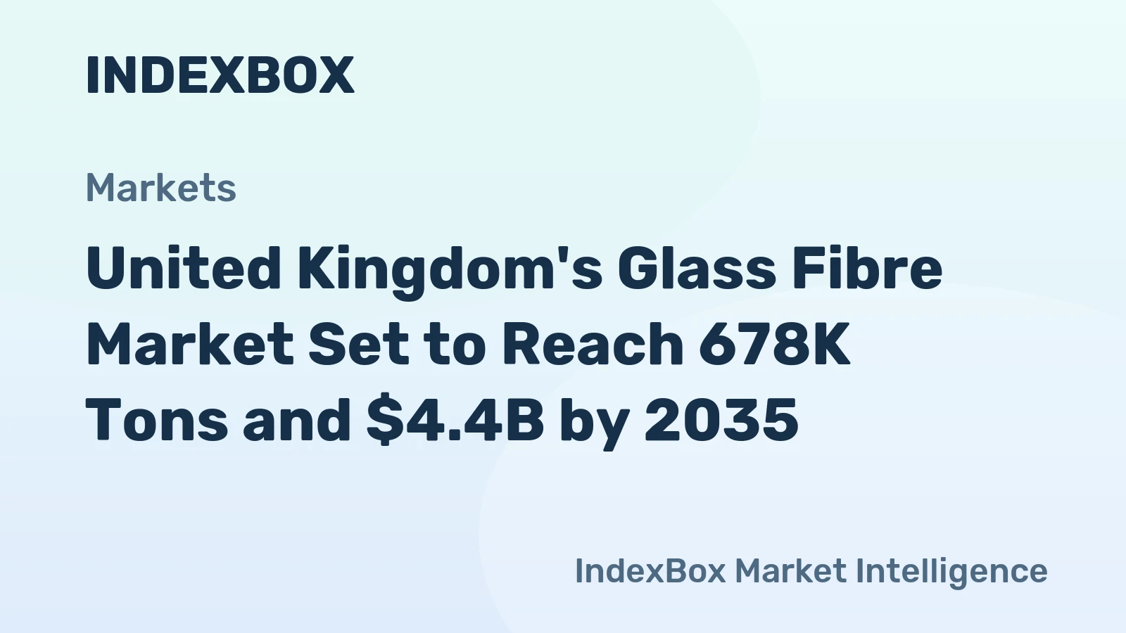 United Kingdom's Glass Fibre Market Set to Reach 678K Tons and $4.4B by 2035