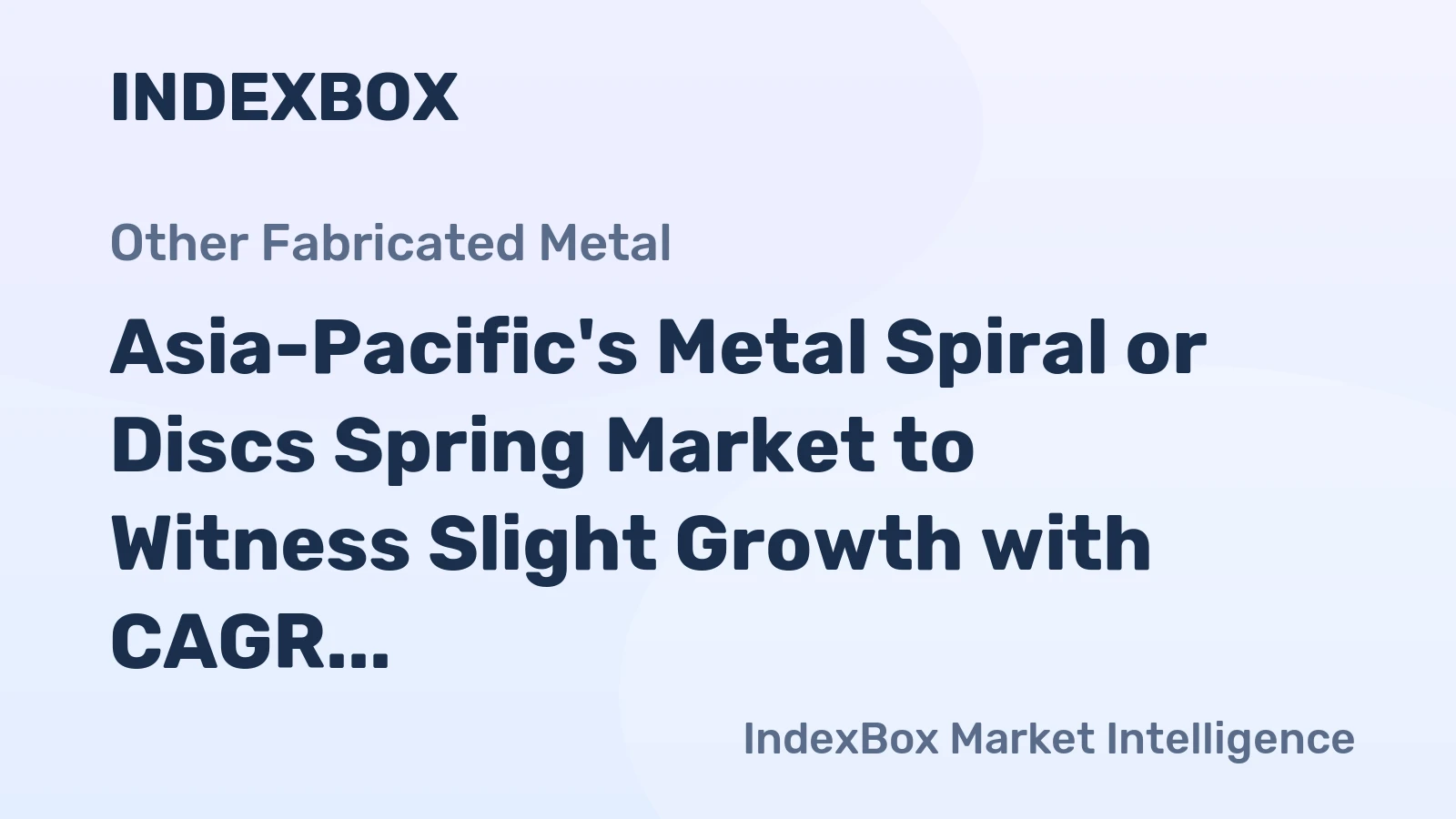 Asia-Pacific's Metal Spiral or Discs Spring Market to Witness Slight Growth with CAGR of +0.3% over the next decade