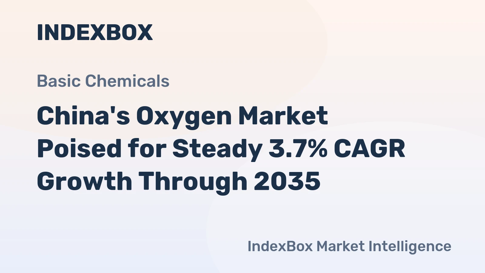 China's Oxygen Market Poised for Steady 3.7% CAGR Growth Through 2035