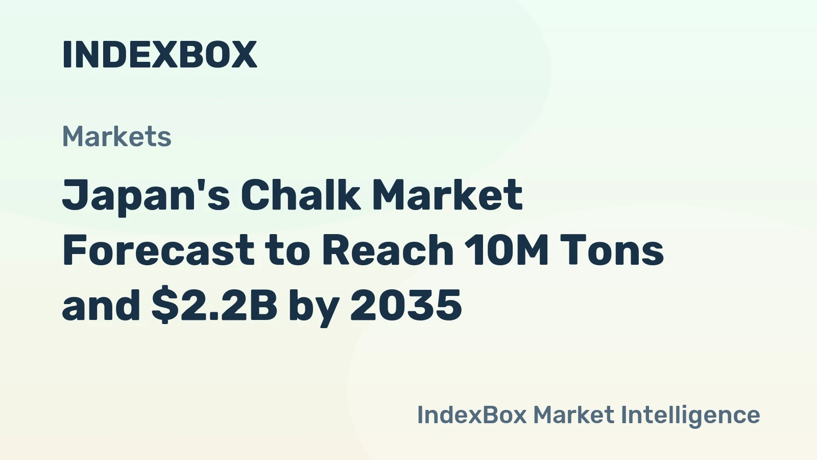 Japan's Chalk Market Forecast to Reach 10M Tons and $2.2B by 2035