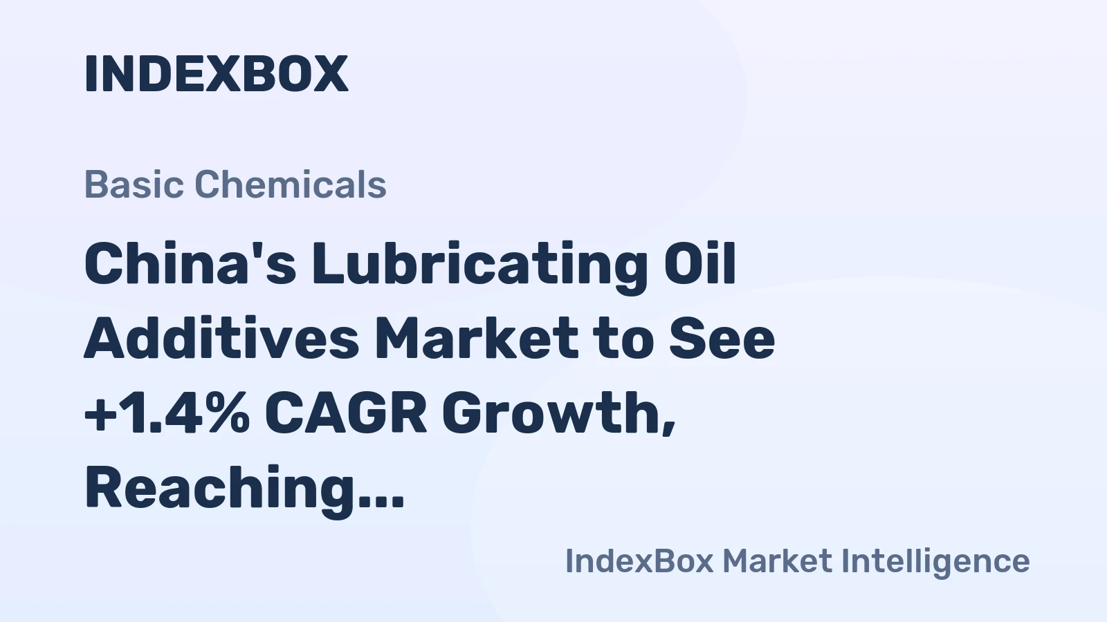 China's Lubricating Oil Additives Market to See +1.4% CAGR Growth, Reaching $7.2B by 2035
