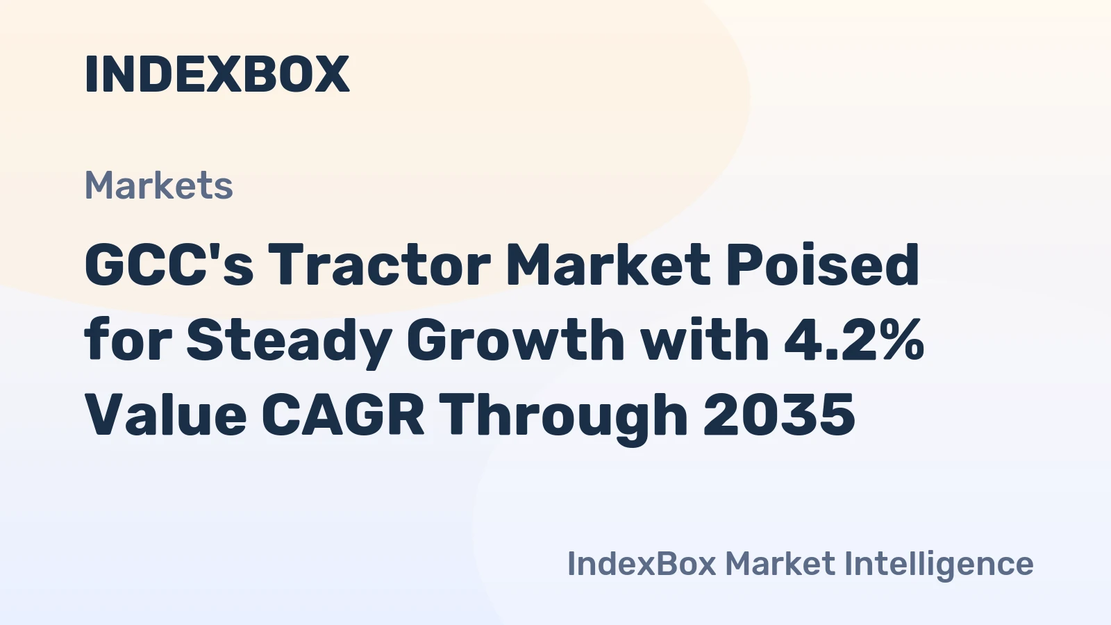 GCC's Tractor Market Poised for Steady Growth with 4.2% Value CAGR Through 2035