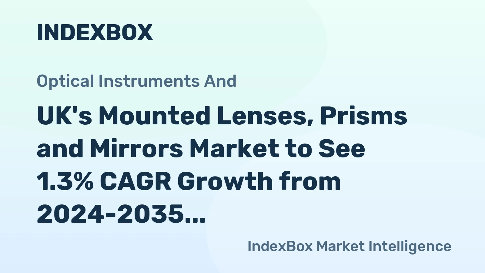UK's Mounted Lenses, Prisms and Mirrors Market to See 1.3% CAGR Growth from 2024-2035