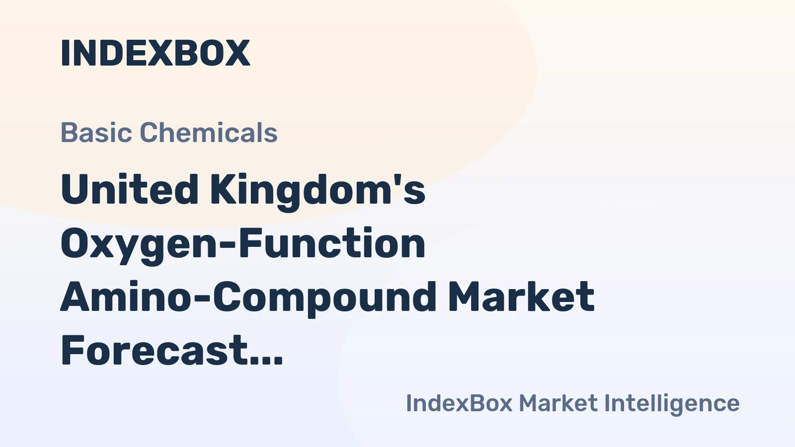 United Kingdom's Oxygen-Function Amino-Compound Market Forecast to Reach 28K Tons and $125M by 2035