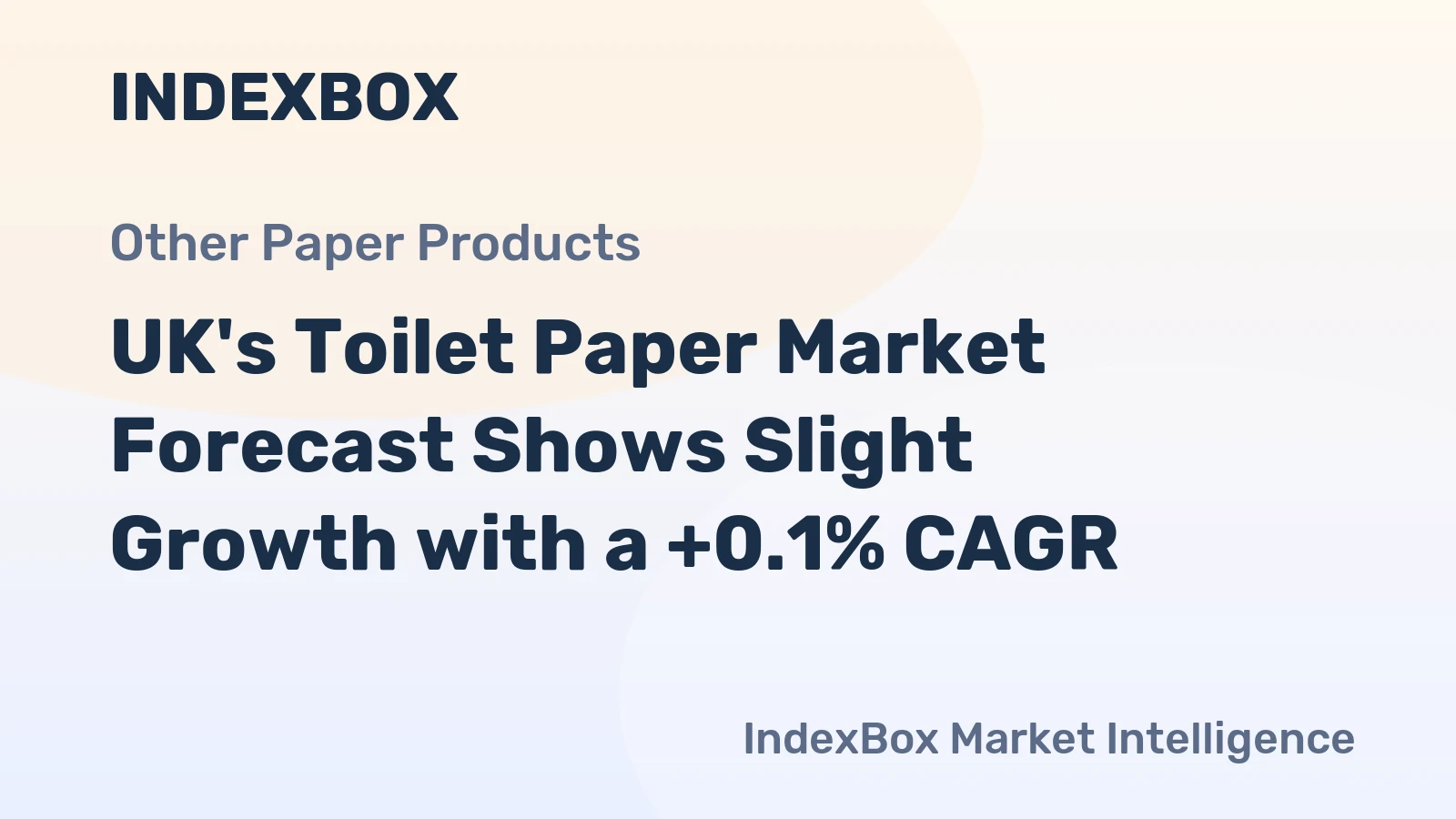 UK's Toilet Paper Market Forecast Shows Slight Growth with a +0.1% CAGR
