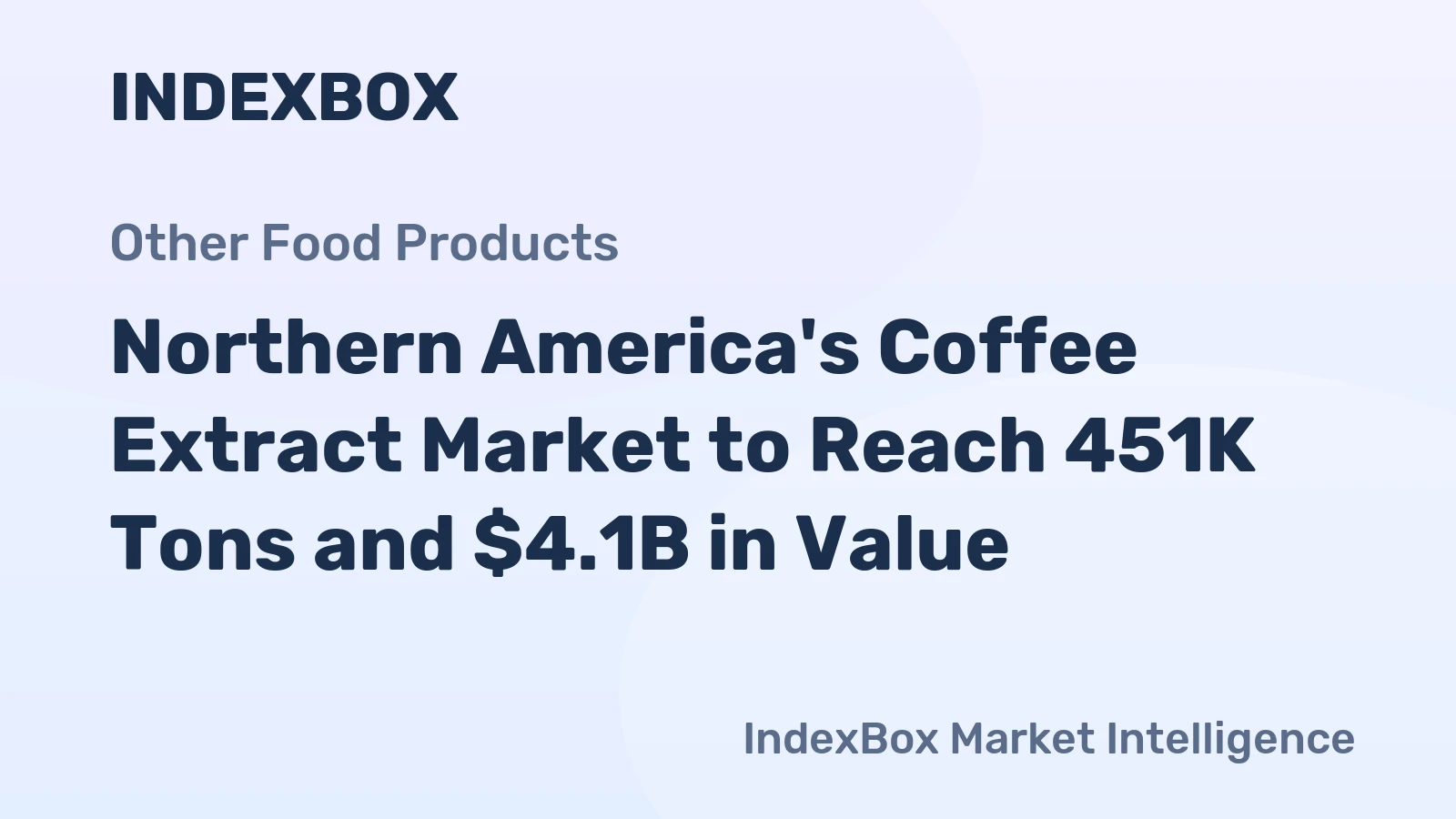 Northern America's Coffee Extract Market to Reach 451K Tons and $4.1B in Value
