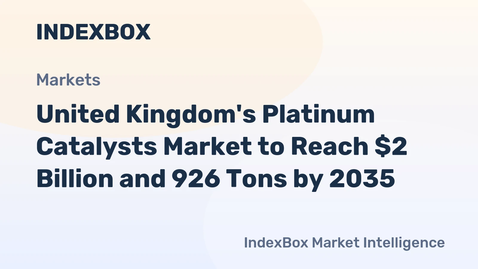United Kingdom's Platinum Catalysts Market to Reach $2 Billion and 926 Tons by 2035