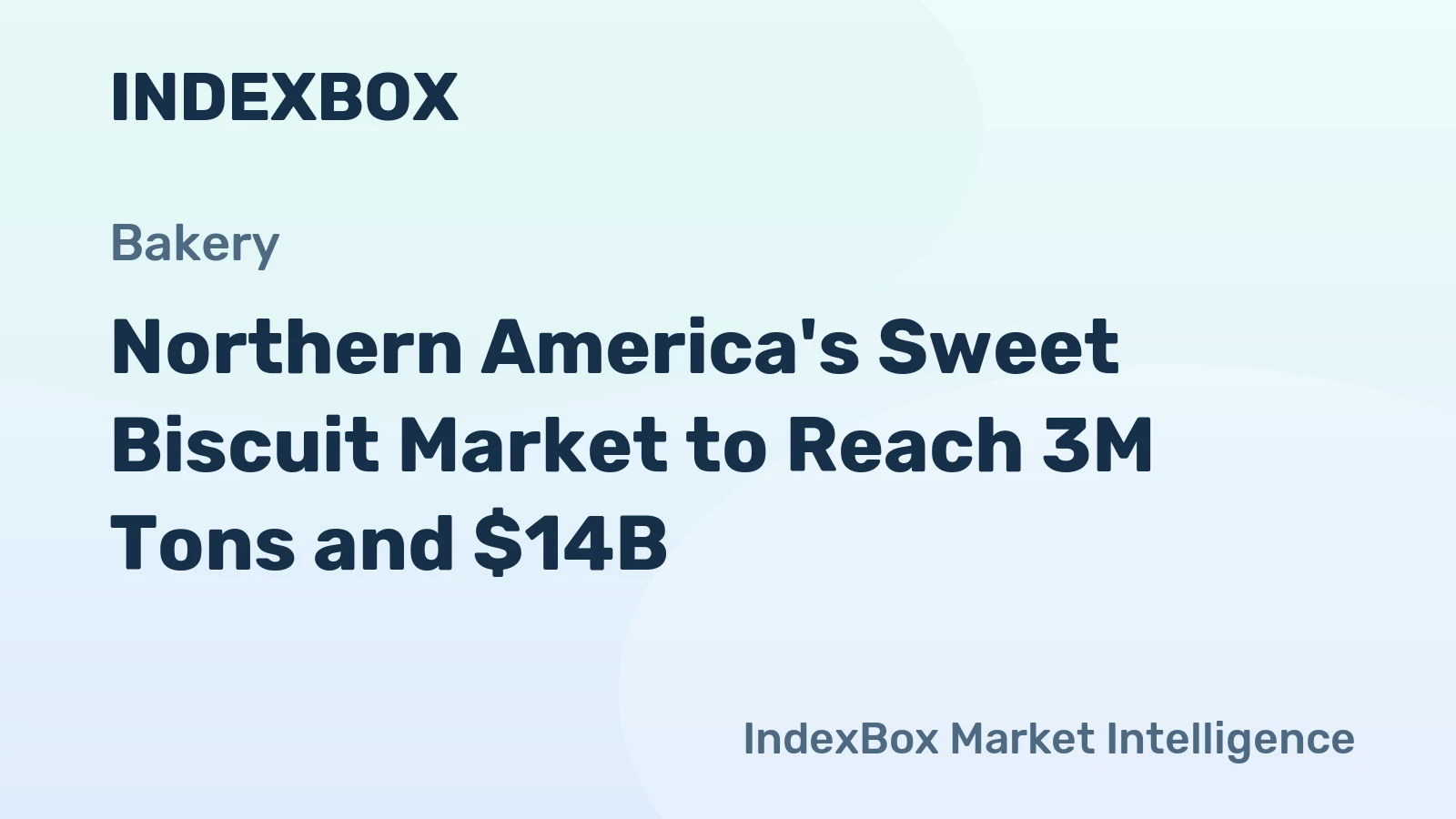 Northern America's Sweet Biscuit Market to Reach 3M Tons and $14B