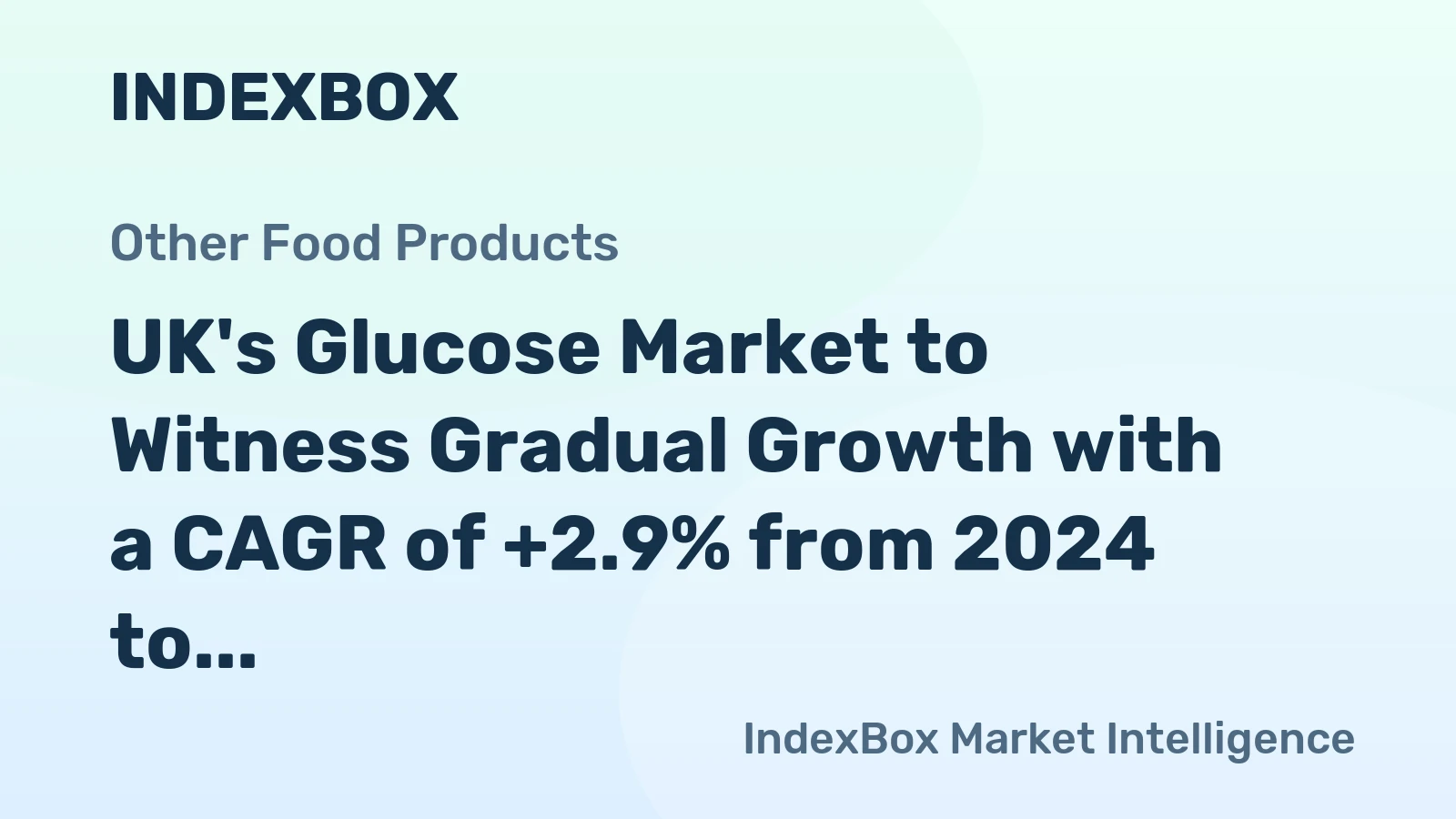 UK's Glucose Market to Witness Gradual Growth with a CAGR of +2.9% from 2024 to 2035