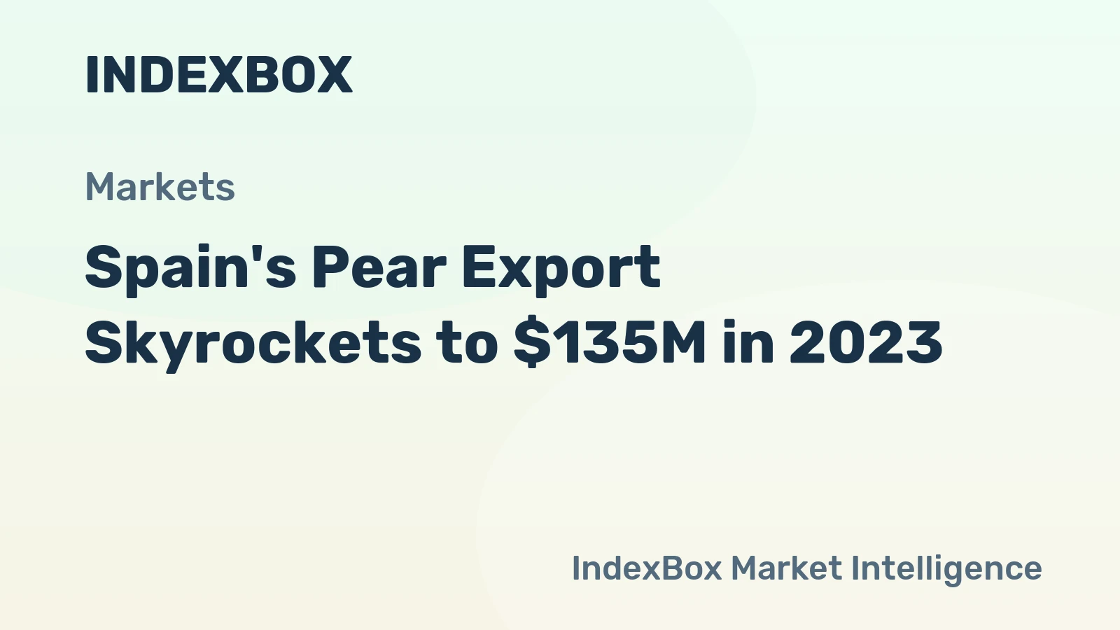 Spain's Pear Export Skyrockets to $135M in 2023